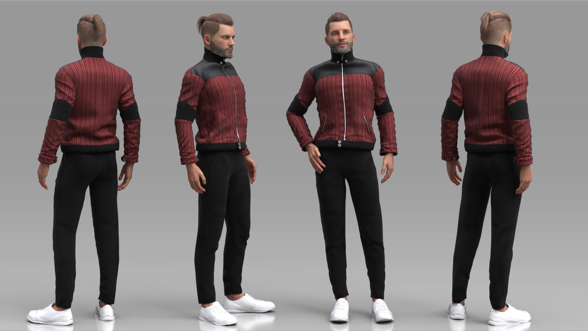 Bomber Jackets - Male - Character Creator/Outfit - Reallusion Content Store