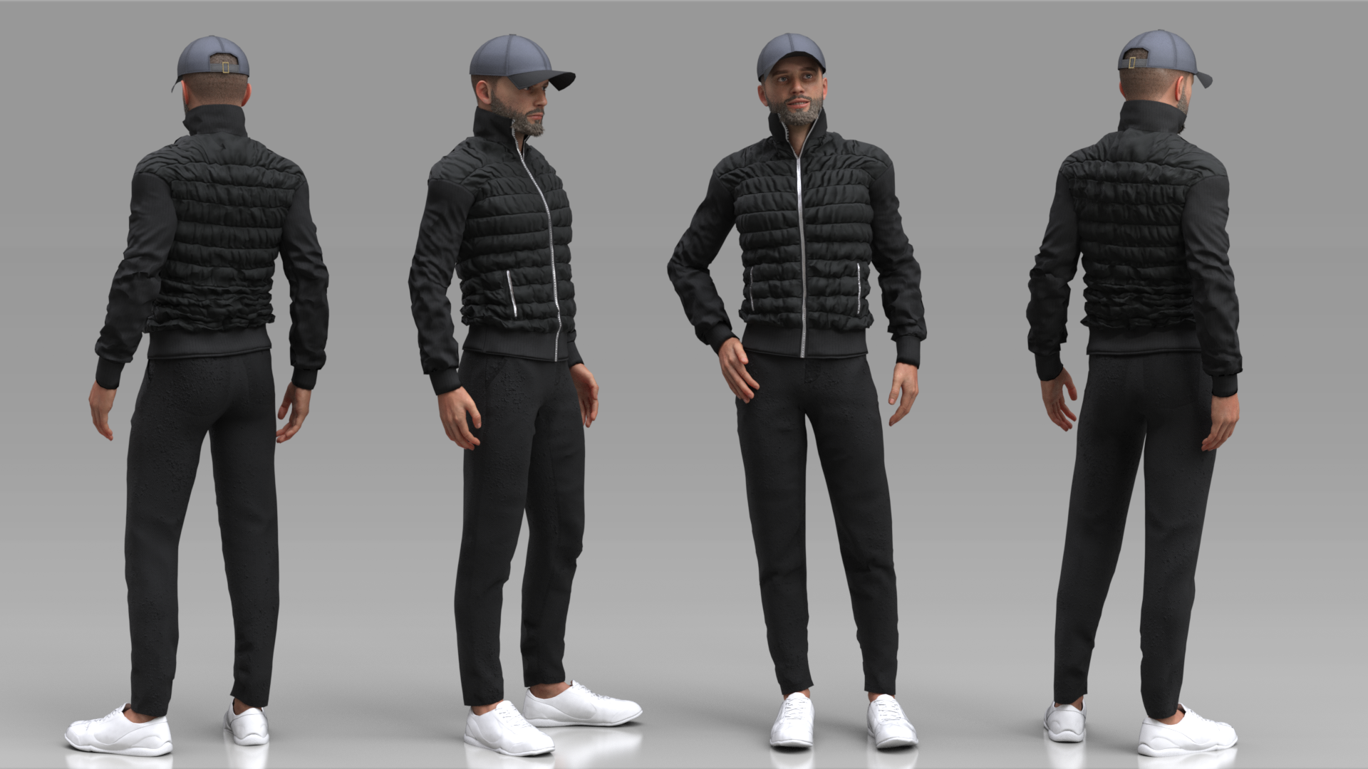 Sweater Bomber - Male - Character Creator/Outfit - Reallusion Content Store