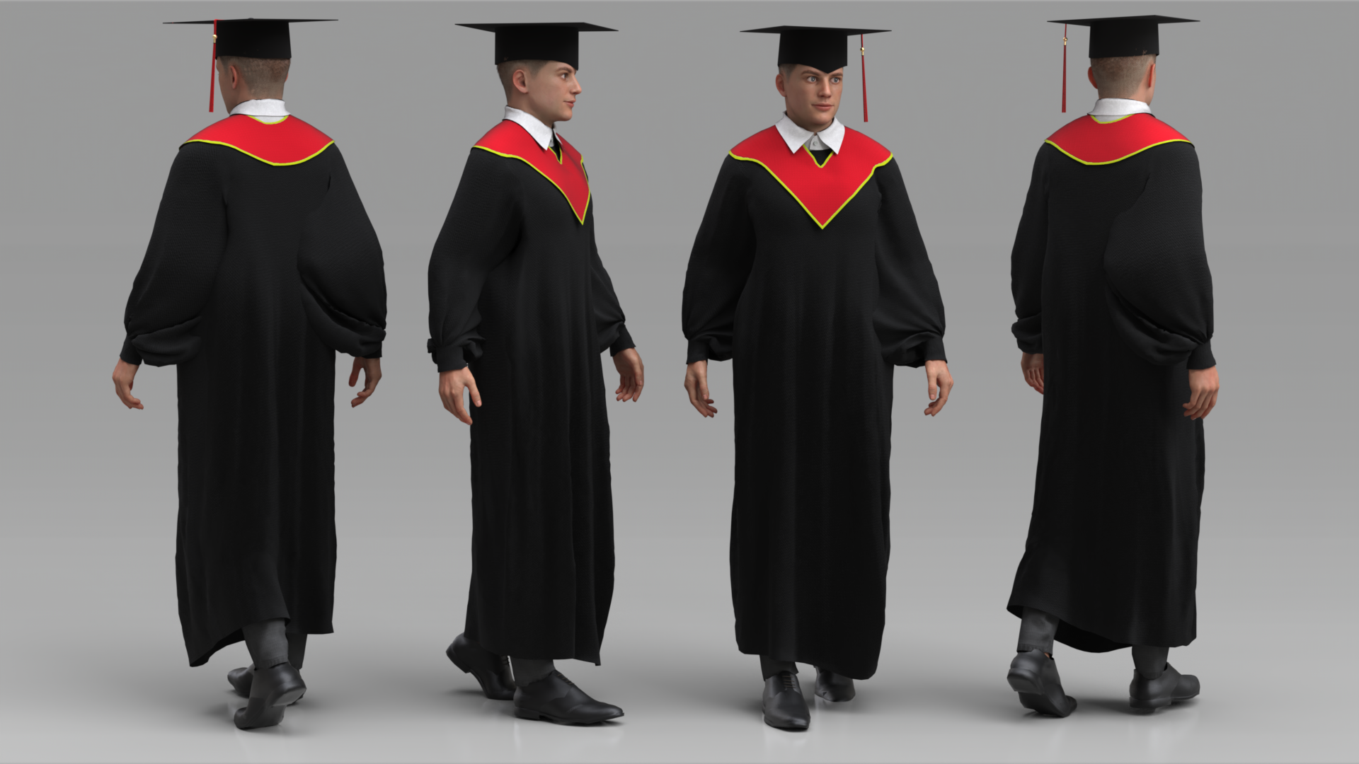 Graduation Gowns - Character Creator/Outfit - Reallusion Content Store