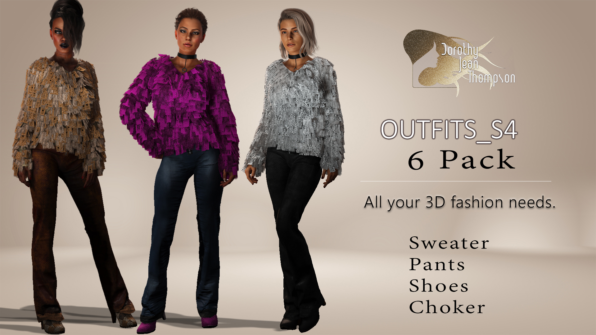 OutFits S4 - 6 Pack - Character Creator/Outfit - Reallusion Content Store