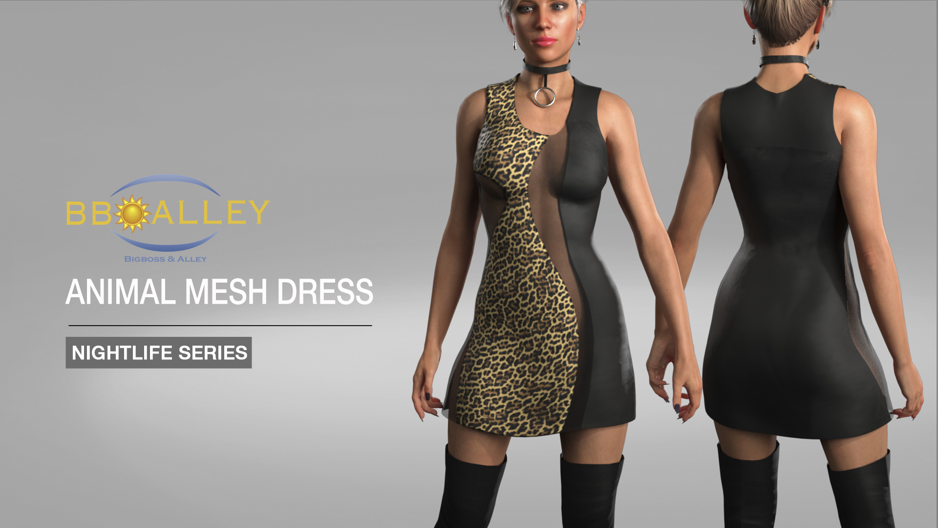 Animal Mesh Dress - Character Creator/Outfit - Reallusion Content Store