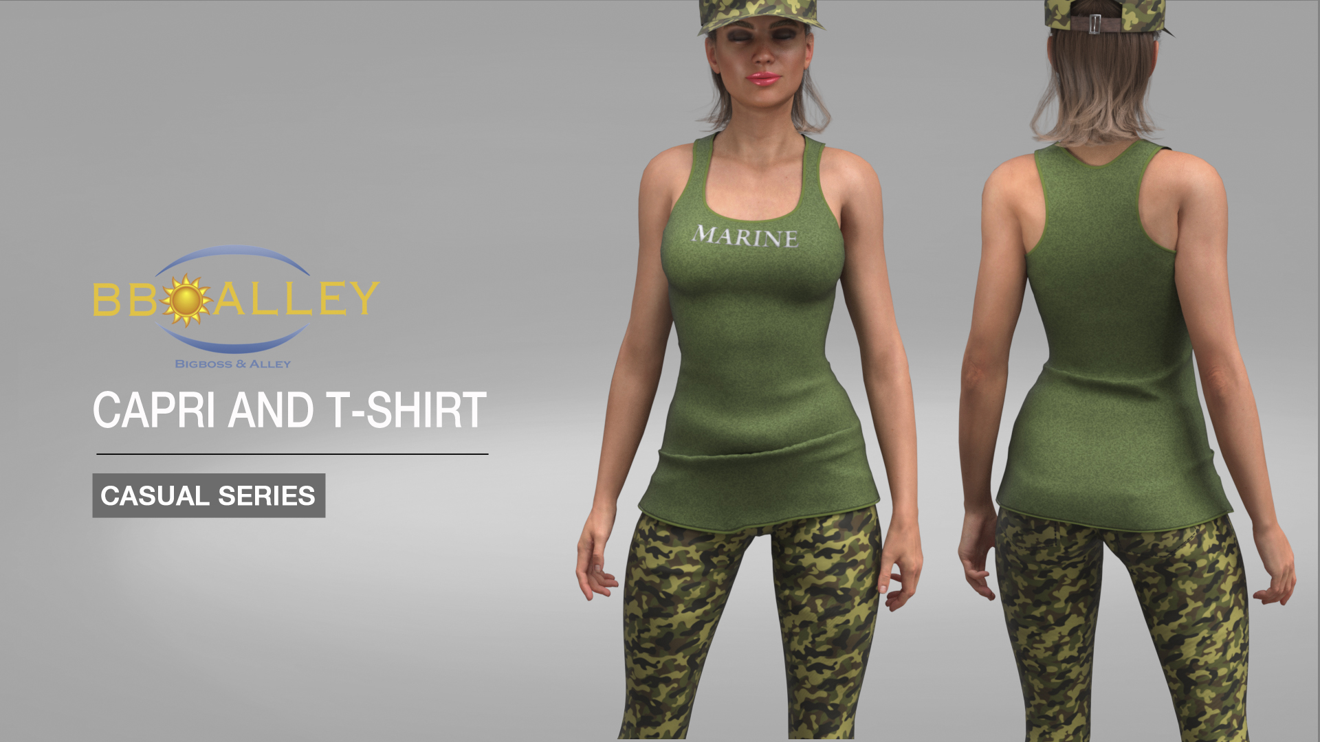 Capri & Tshirt - Character Creator/Outfit - Reallusion Content Store