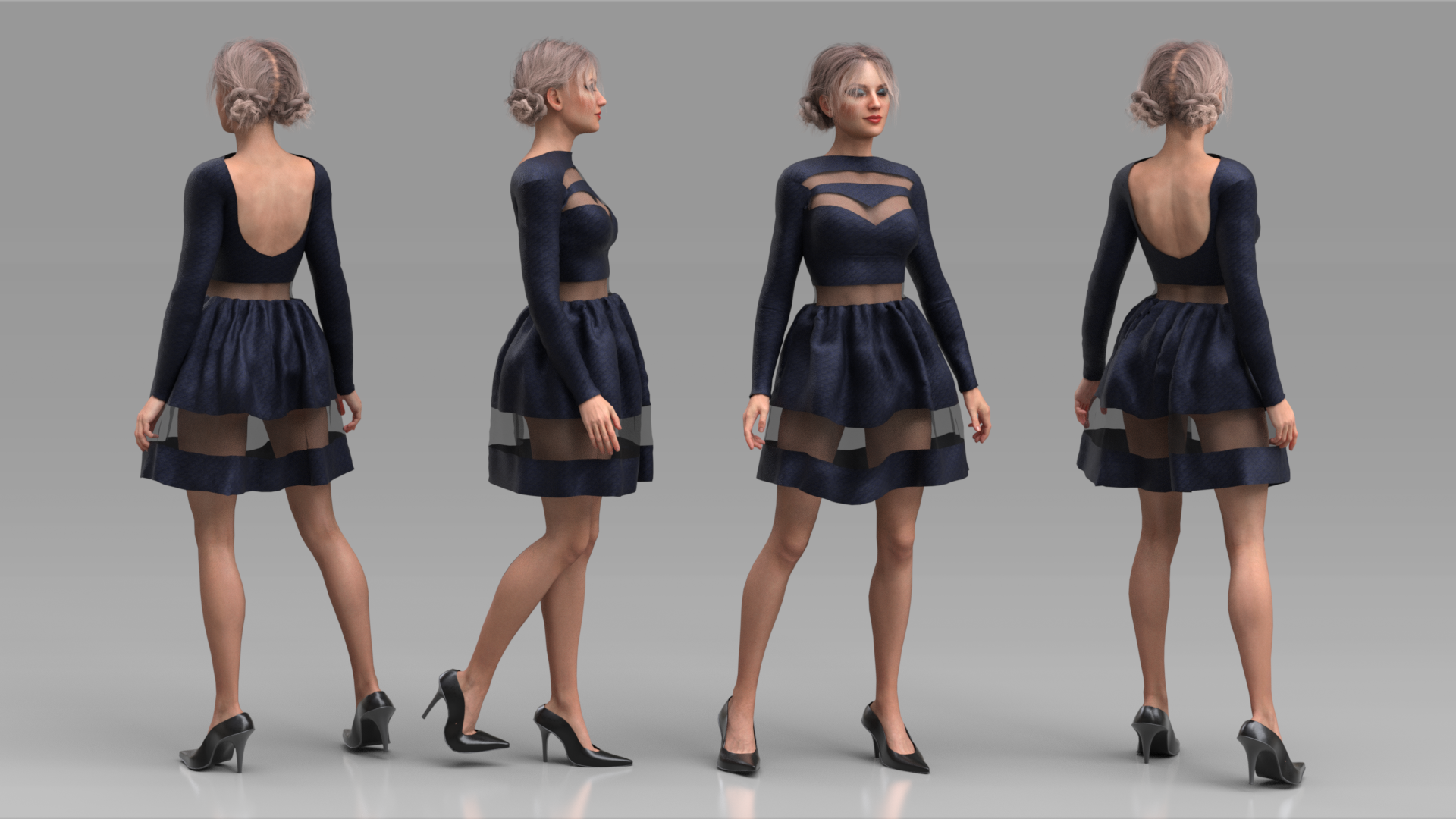 Peek-A-Boo Dress - Character Creator/Outfit - Reallusion Content Store