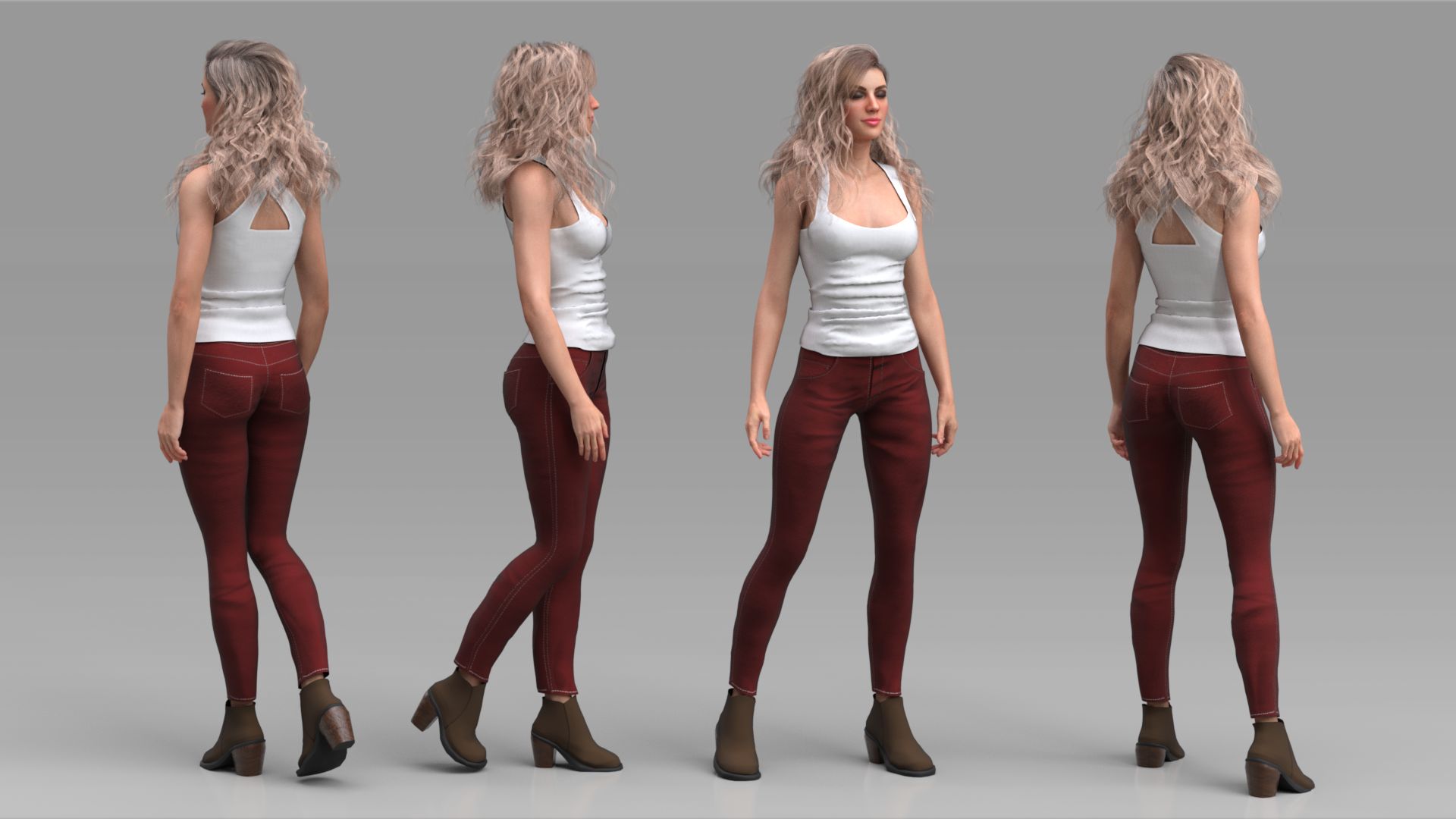 Skinny Jean & Tshirt - Character Creator/Outfit - Reallusion Content Store