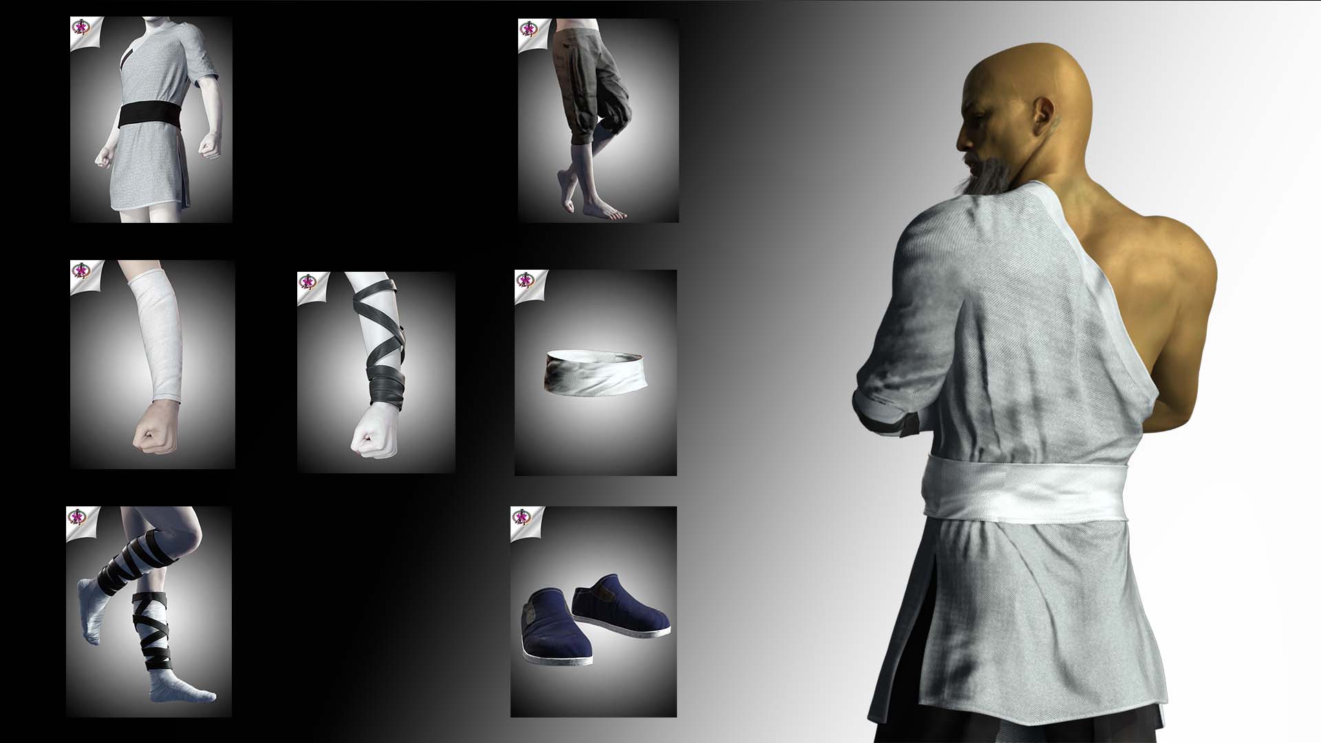 Martial Art - Costume B 5 Set - Character Creator/Outfit - Reallusion ...