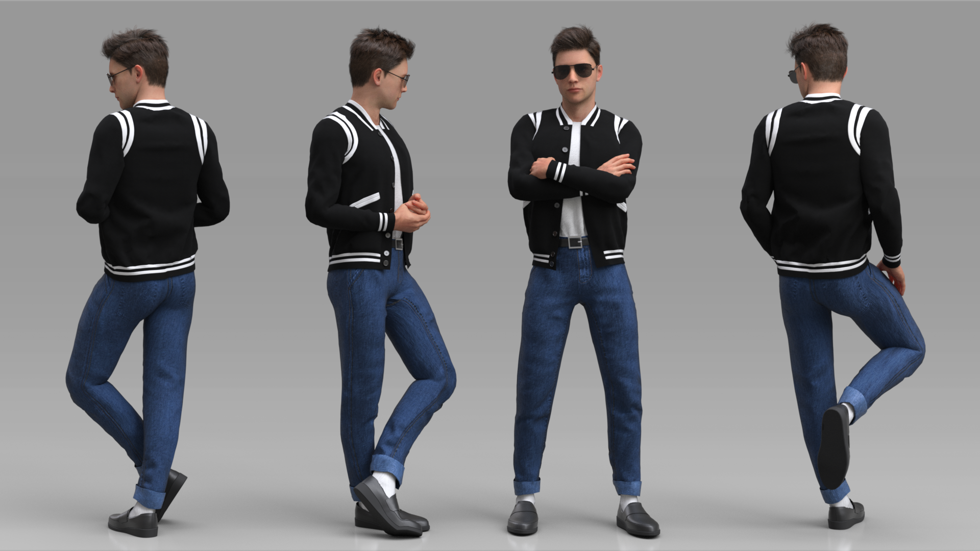 1950's Retro Male - Character Creator/Outfit - Reallusion Content Store