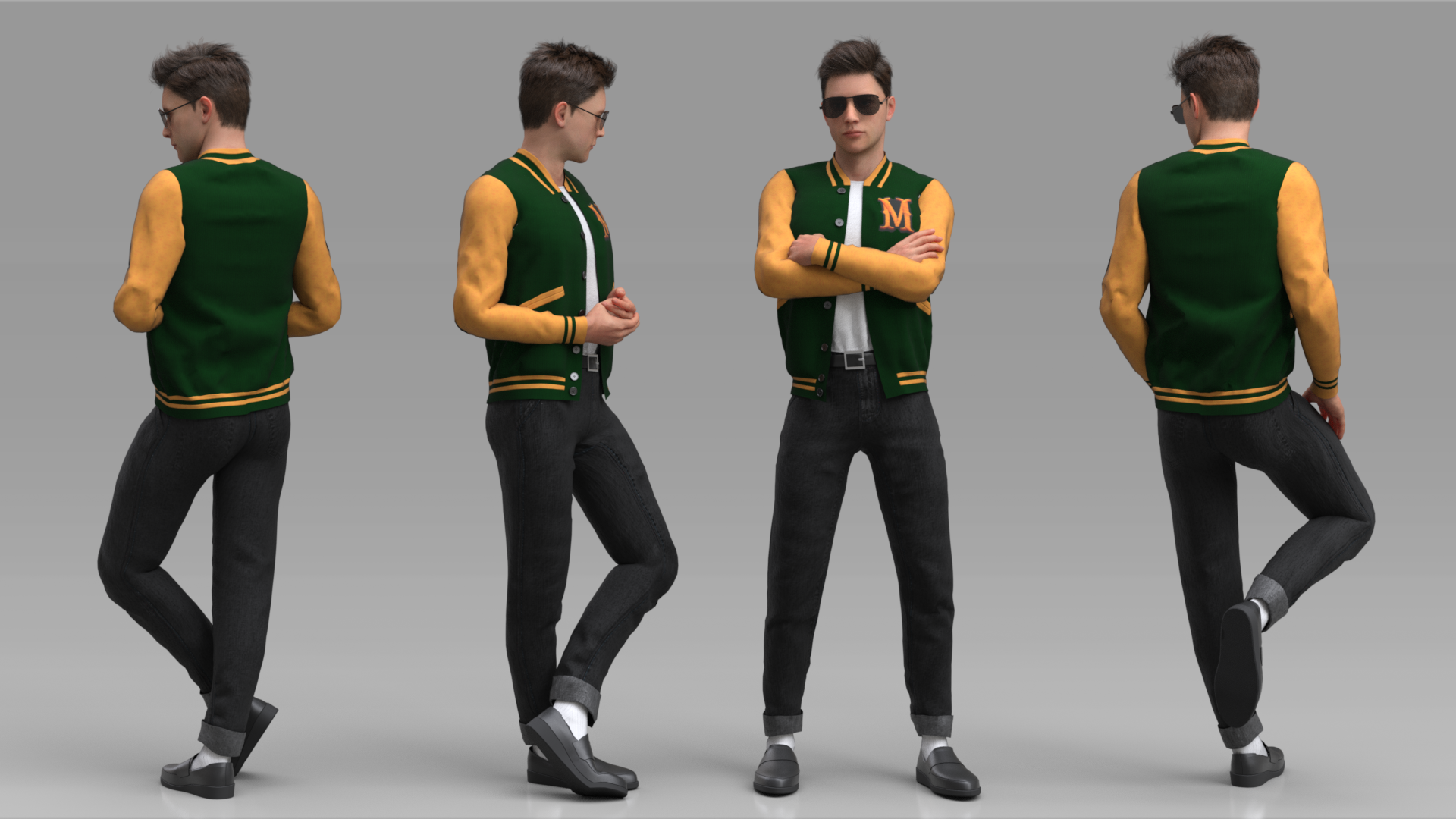 1950's Retro Male - Character Creator/Outfit - Reallusion Content Store