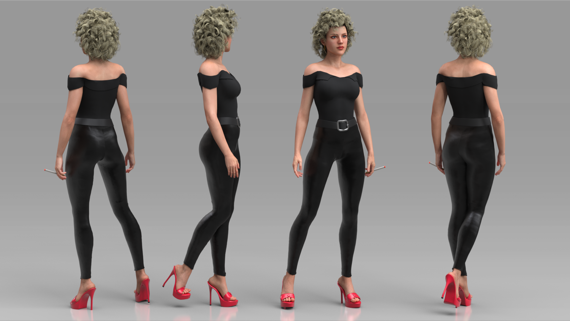 1950's Retro Female Mega Pack - Character Creator/Outfit - Reallusion ...