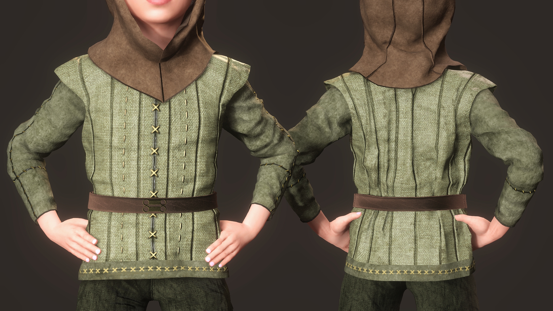 Medieval children's clothing and boots _ B1 - Character Creator/Outfit ...