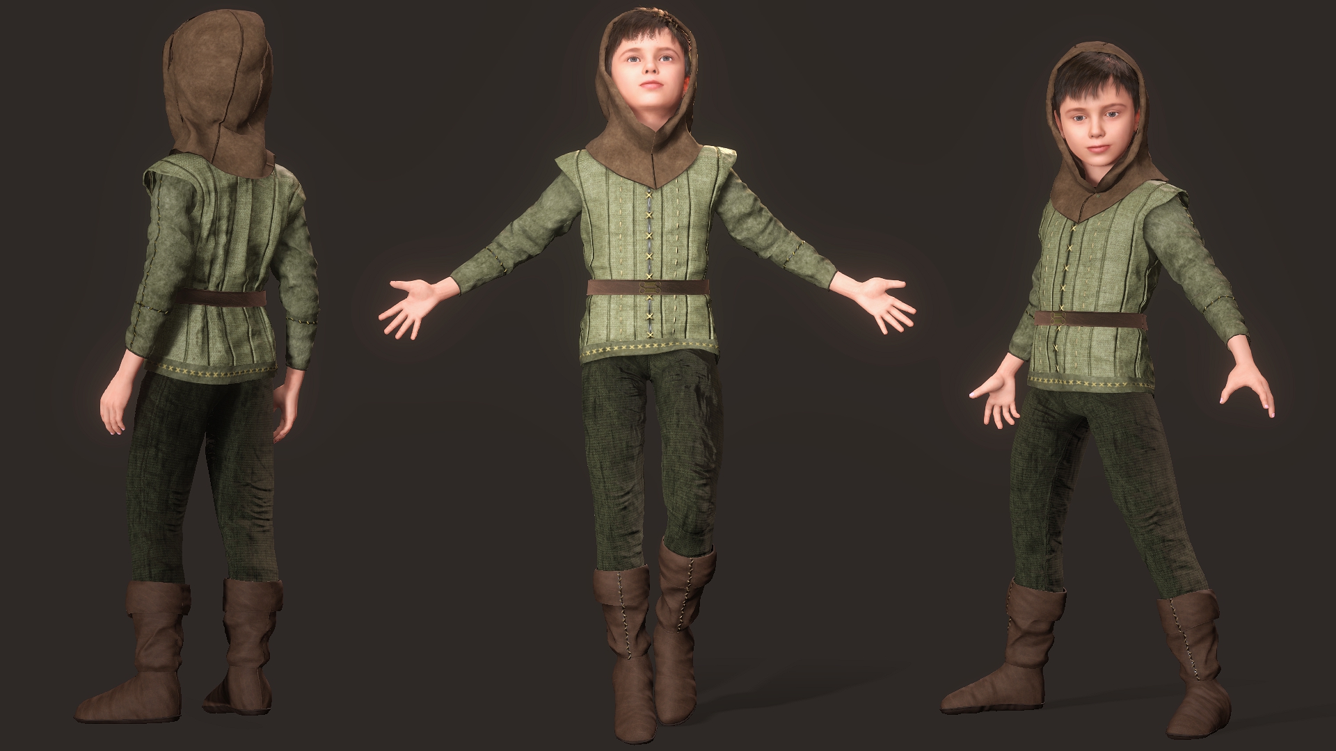 Medieval children's clothing and boots _ B1 - Character Creator/Outfit ...
