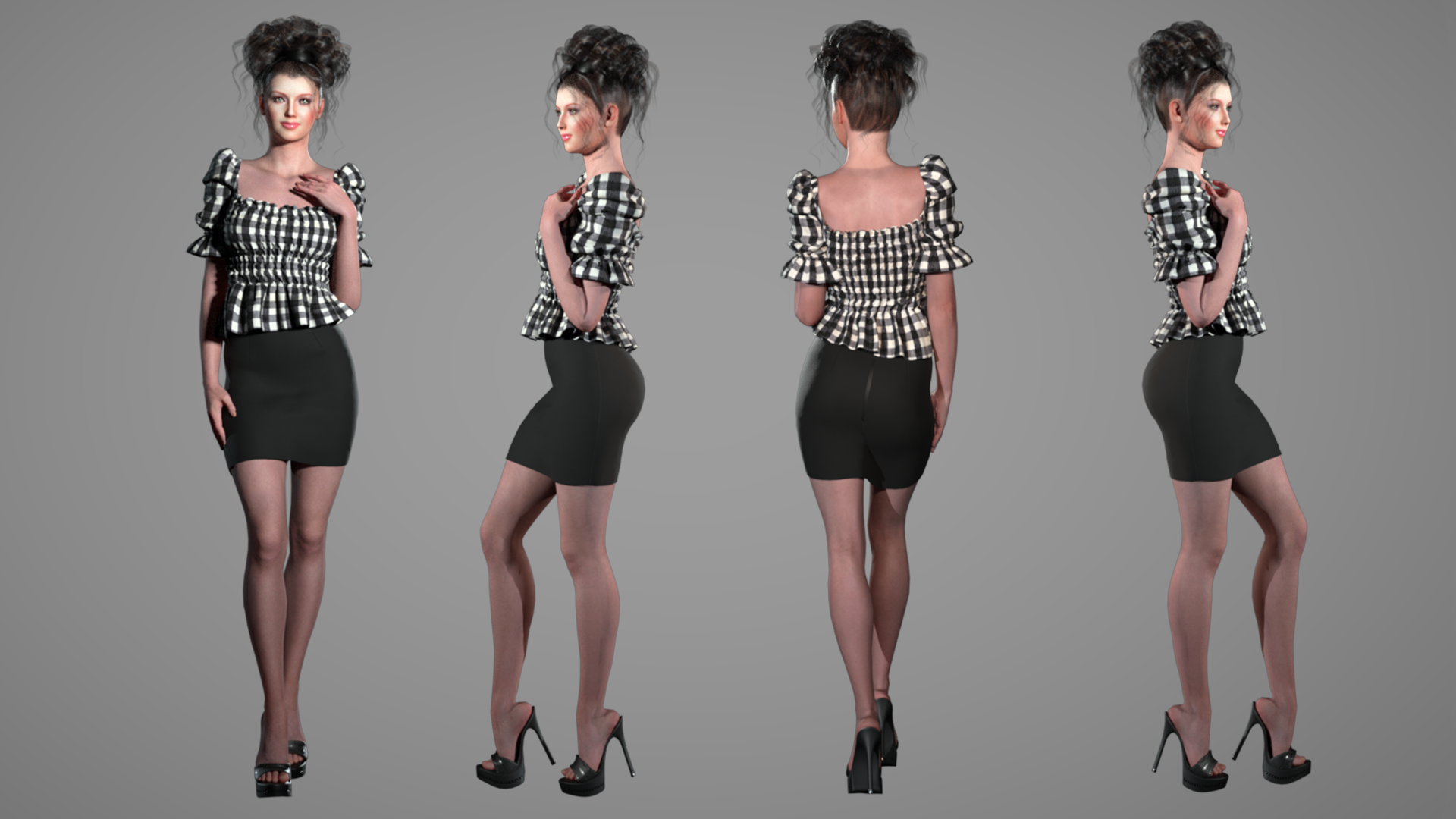 Classy Skirt Outfits - Character Creator/Outfit - Reallusion Content Store