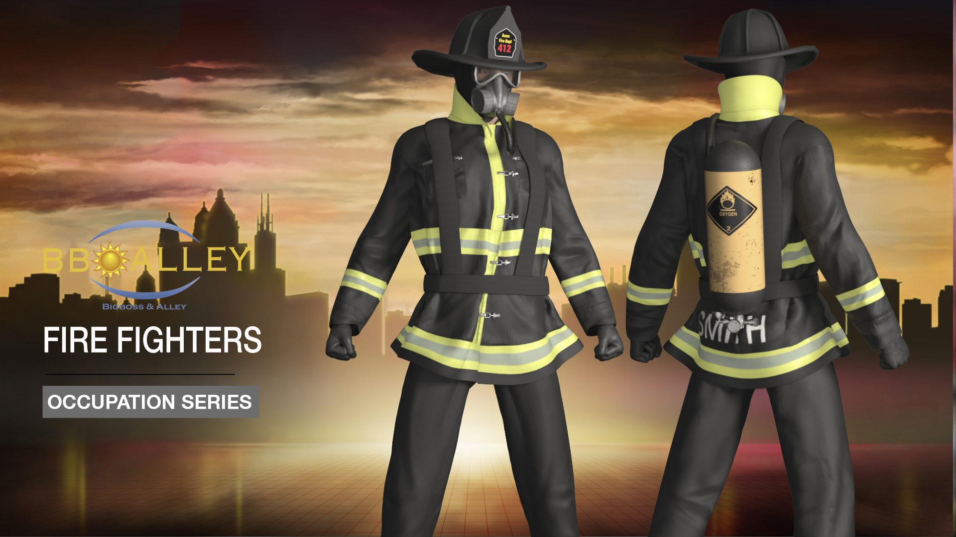Fire Fighters - Character Creator/Outfit - Reallusion Content Store