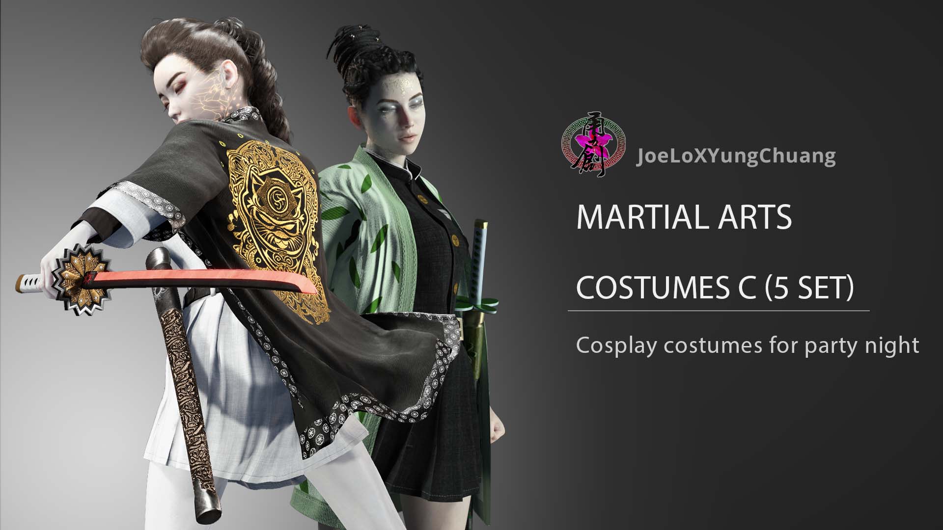 Martial Art - Costume C 5 Set - Character Creator/Outfit - Reallusion ...