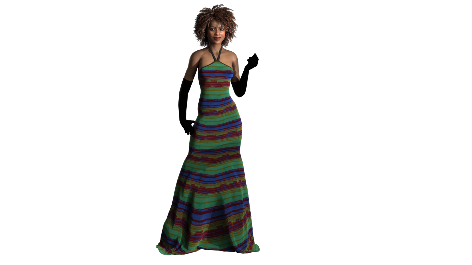 Fishtail Gown - Character Creator/Outfit - Reallusion Content Store