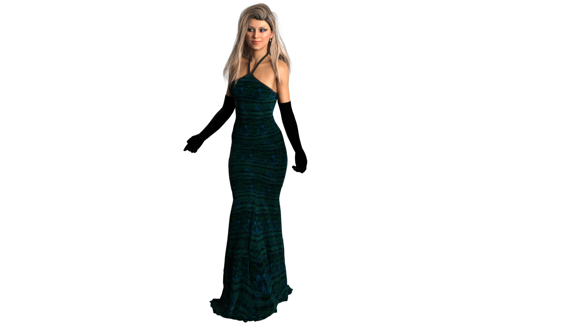Fishtail Gown - Character Creator/Outfit - Reallusion Content Store