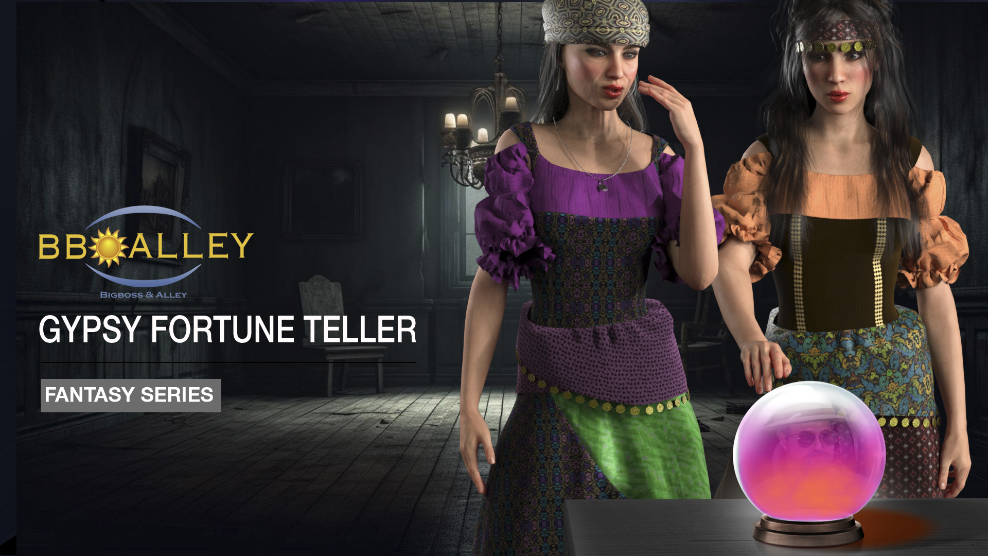 Gypsy Fortune Teller - Character Creator/Outfit - Reallusion Content Store