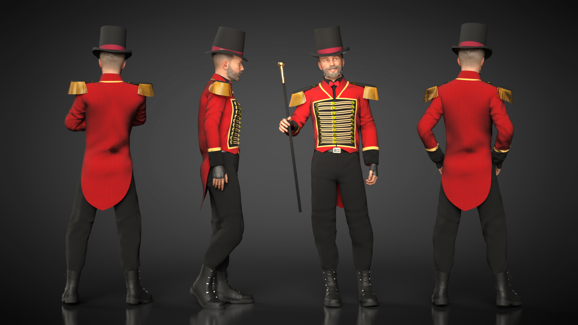 Circus Ringmaster - Character Creator/Outfit - Reallusion Content Store