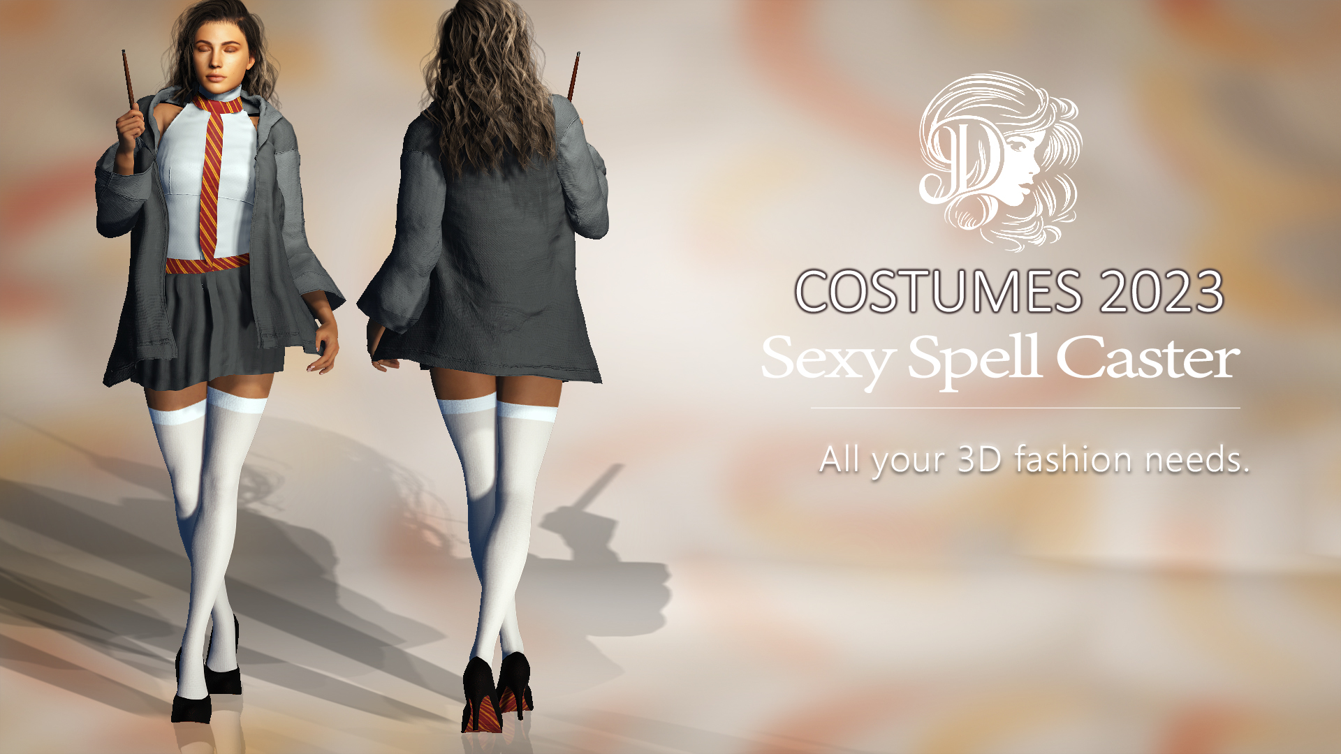 Sexy Spell Caster Costume - Character Creator/Outfit - Reallusion ...