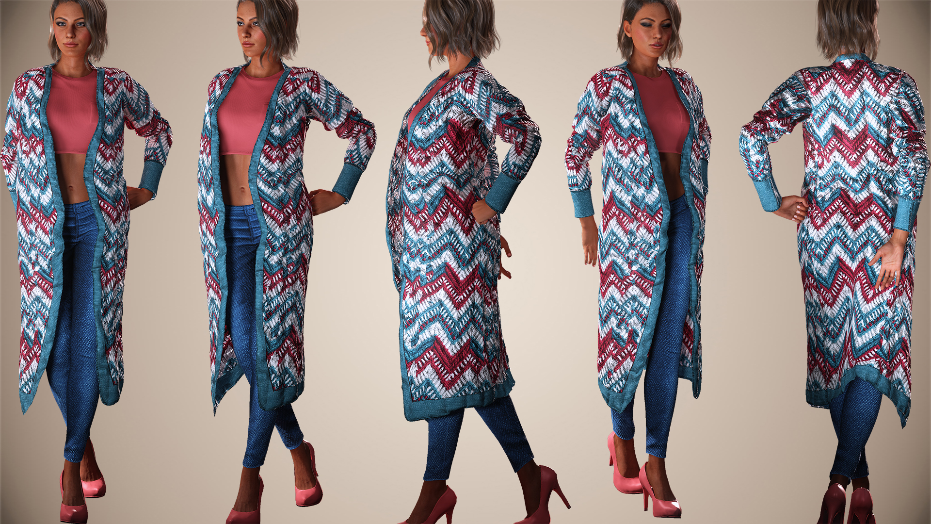 Cardigans V1_8 Pack - Character Creator/Outfit - Reallusion Content Store