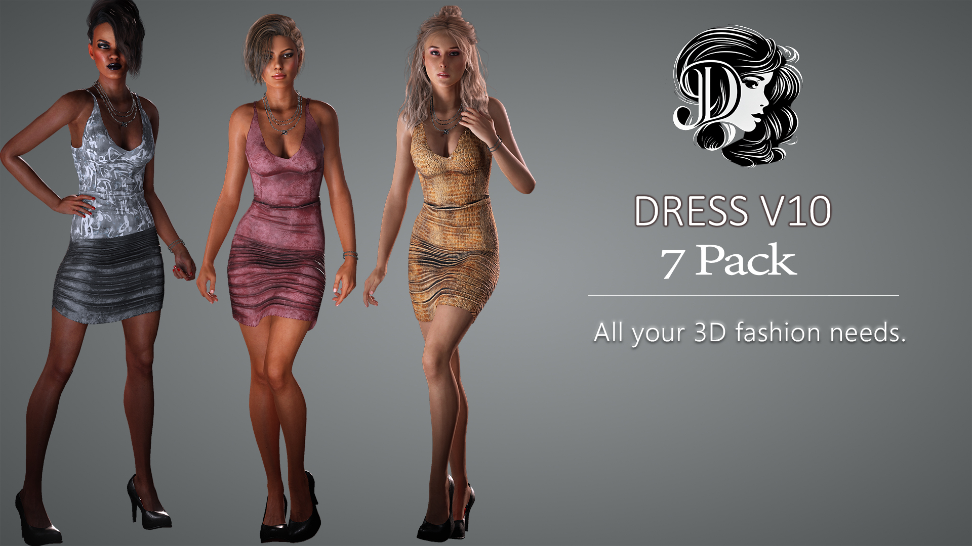 Dress_V10_7 Pack - Character Creator/Outfit - Reallusion Content Store