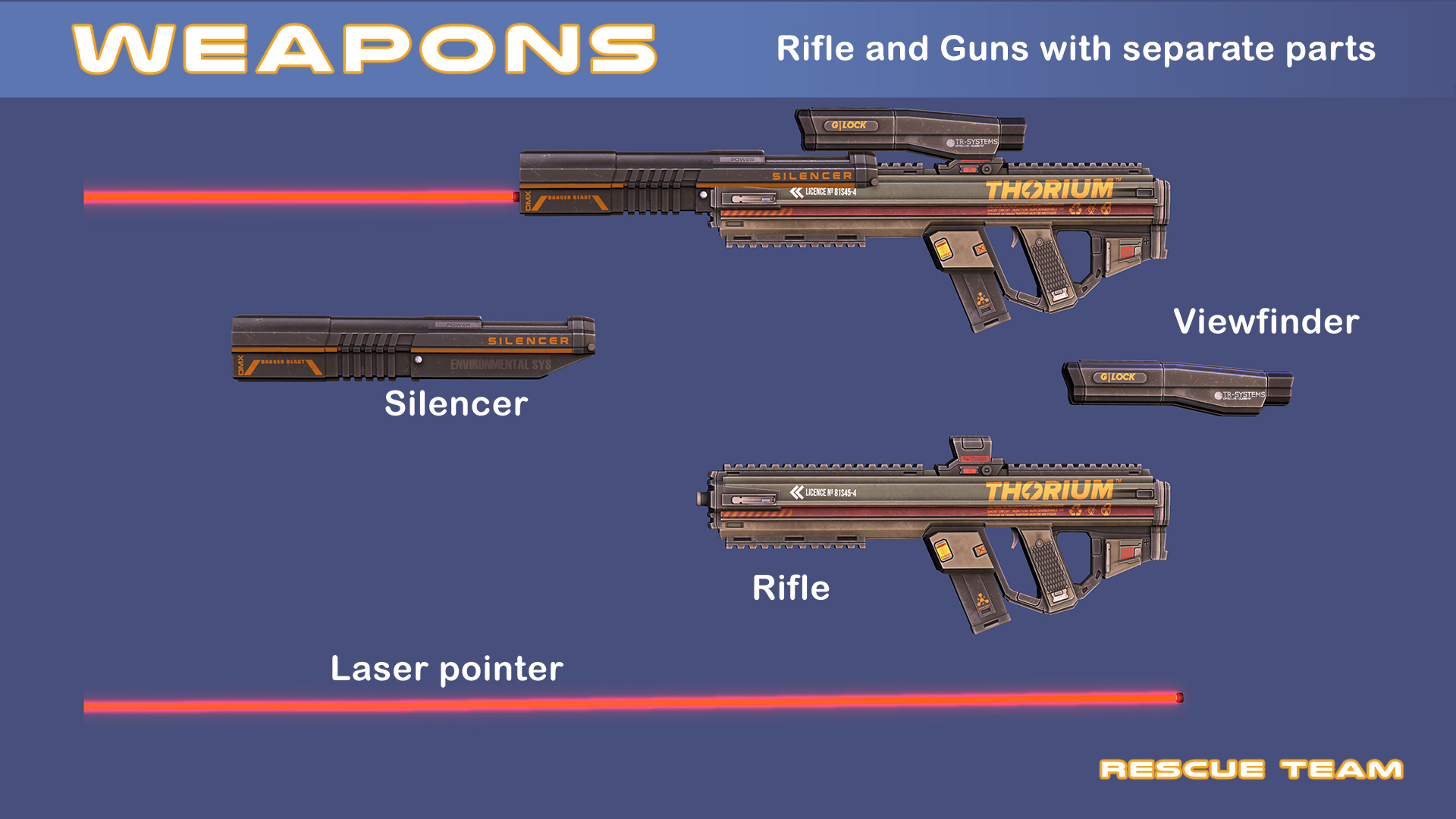 Rescue Team - Weapons - Character Creator/Accessory - Reallusion ...