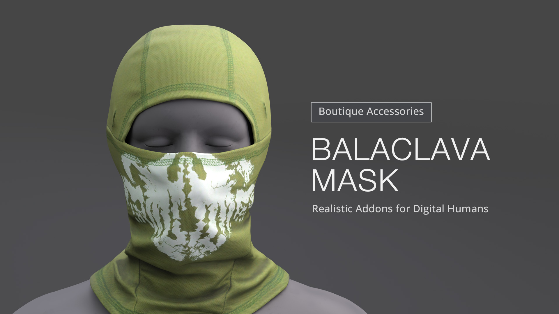 Balaclava Mask - Character Creator/Accessory - Reallusion Content Store