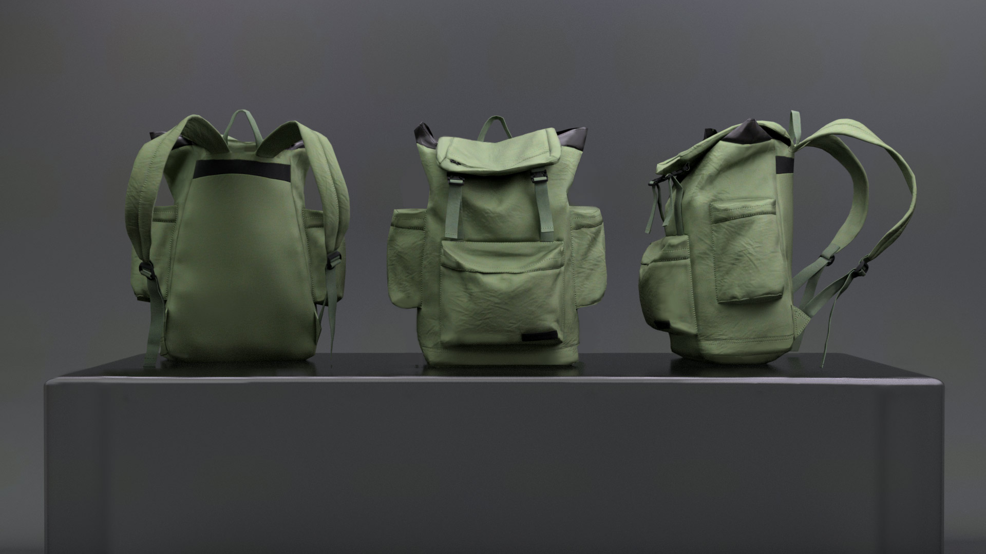 Canvas Backpack with Handle - Character Creator/Accessory - Reallusion ...