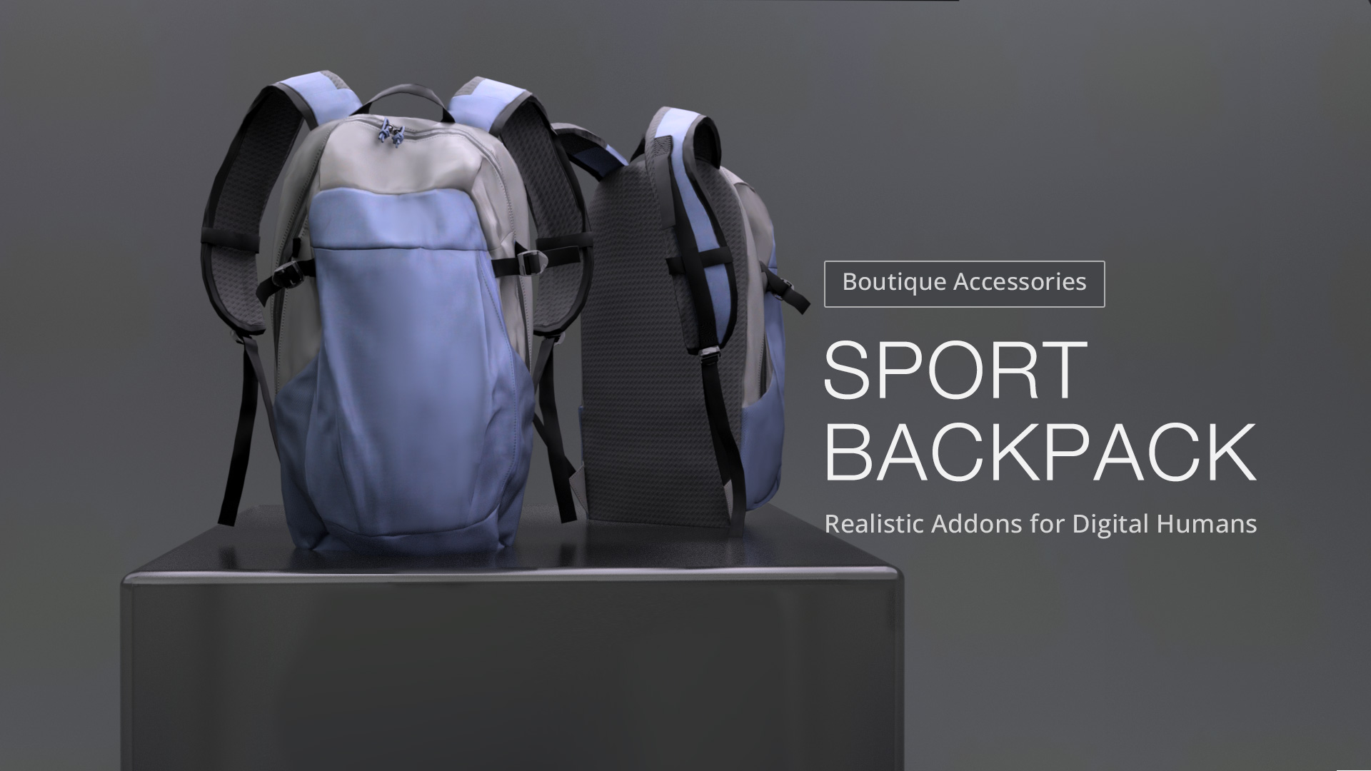 Sport Backpack - Character Creator/Accessory - Reallusion Content Store