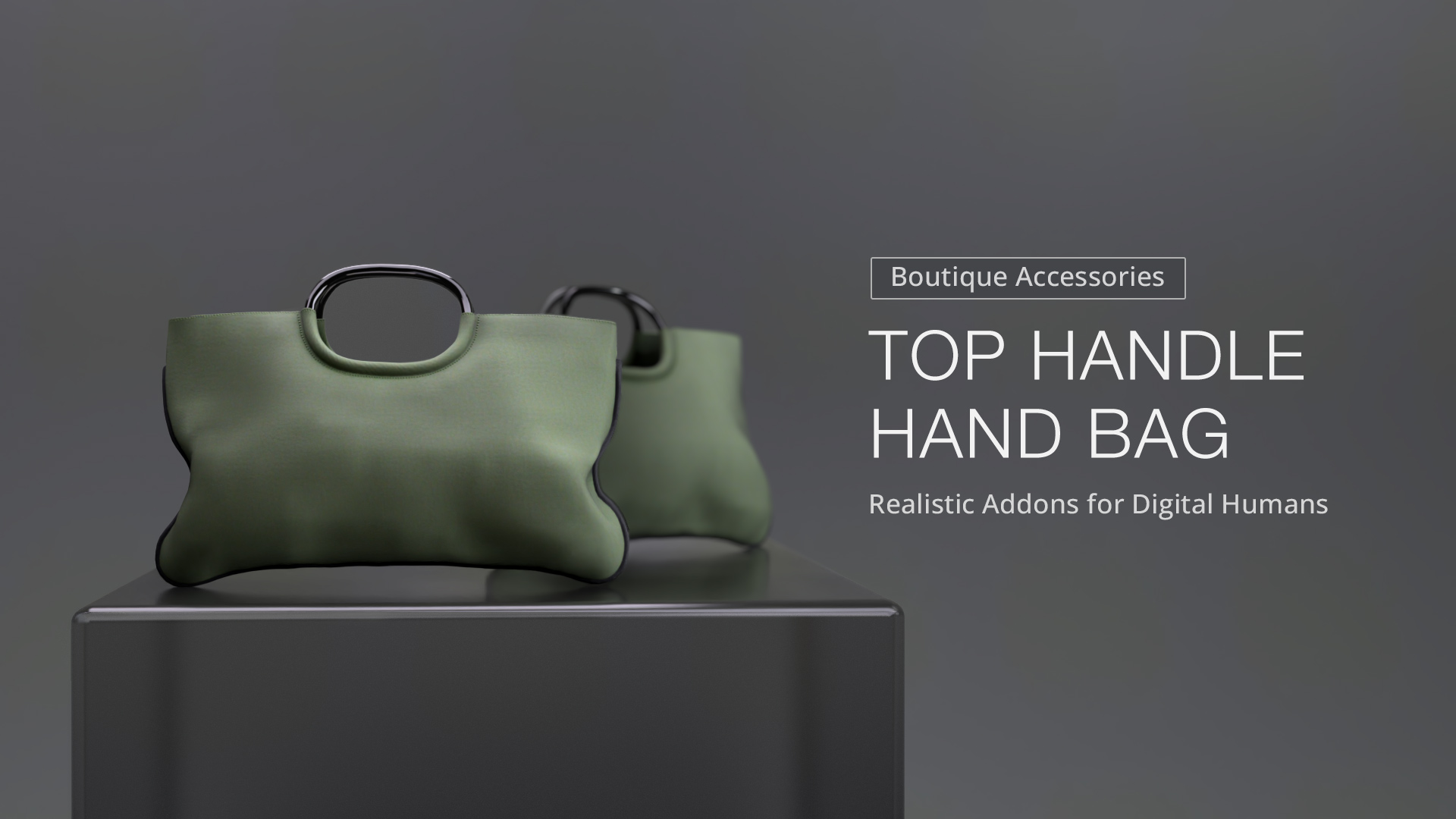 Top Handle Hand Bag - Character Creator/Accessory - Reallusion Content ...