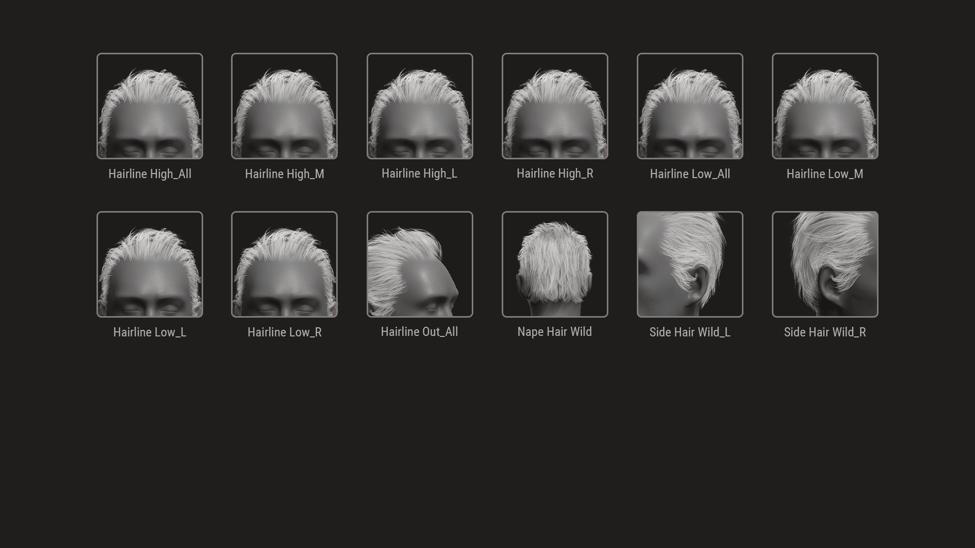 Slick-Back Old Style Hair - Character Creator/Hair - Reallusion Content ...