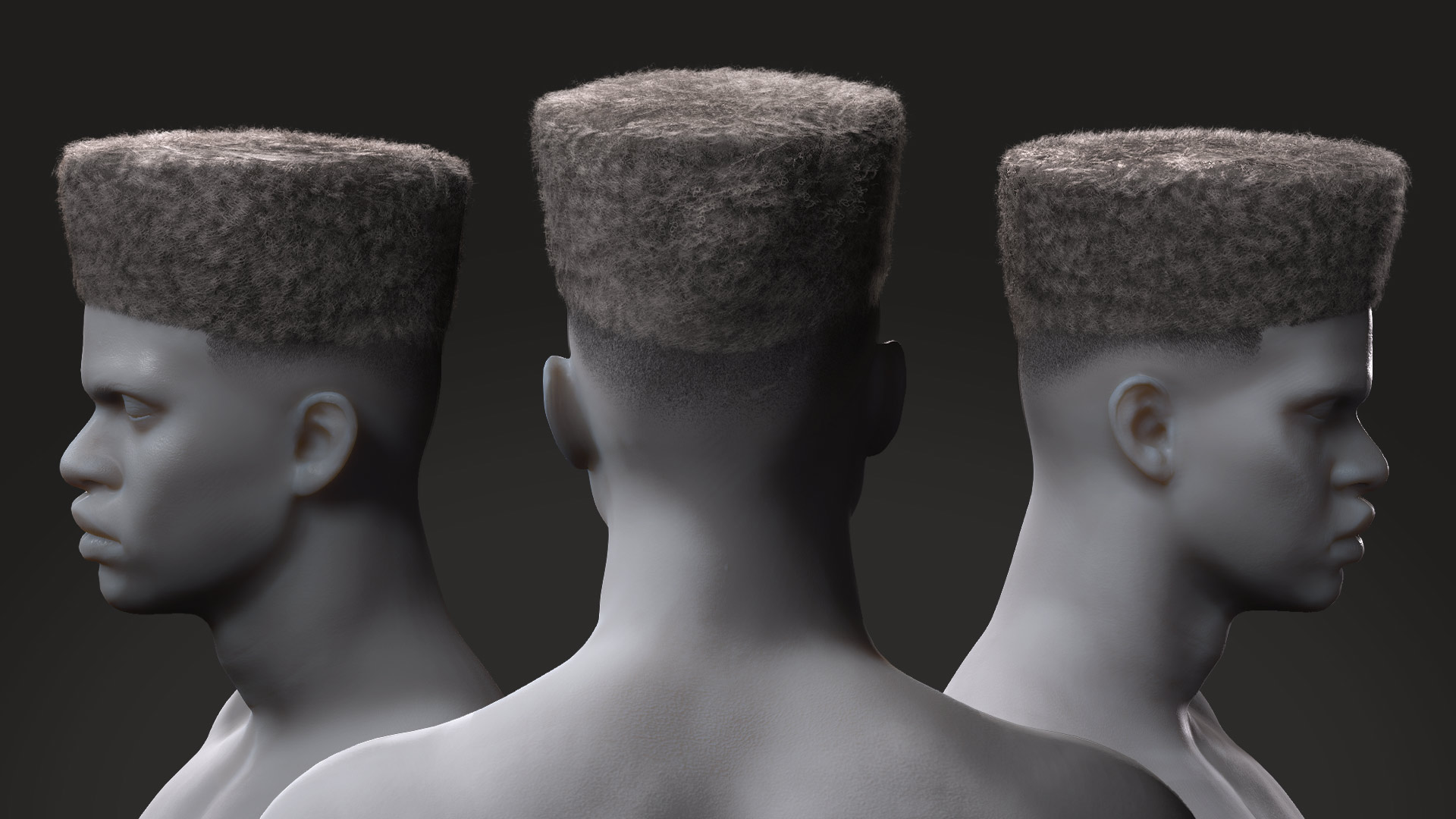 High Top Fade Hair - Character Creator/Hair - Reallusion Content Store