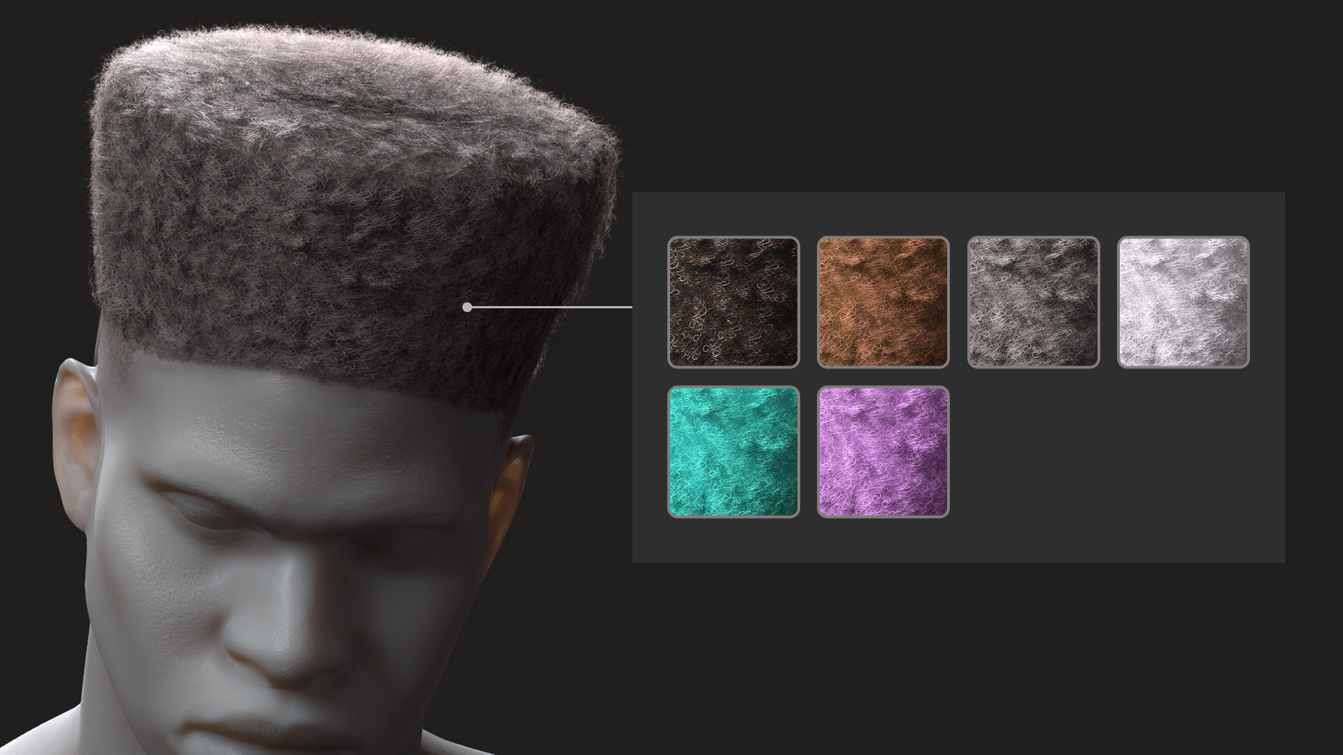 High Top Fade Hair - Character Creator/Hair - Reallusion Content Store
