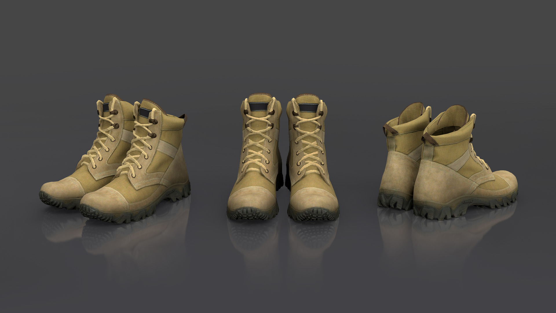 Military Boots - Character Creator/Outfit - Reallusion Content Store