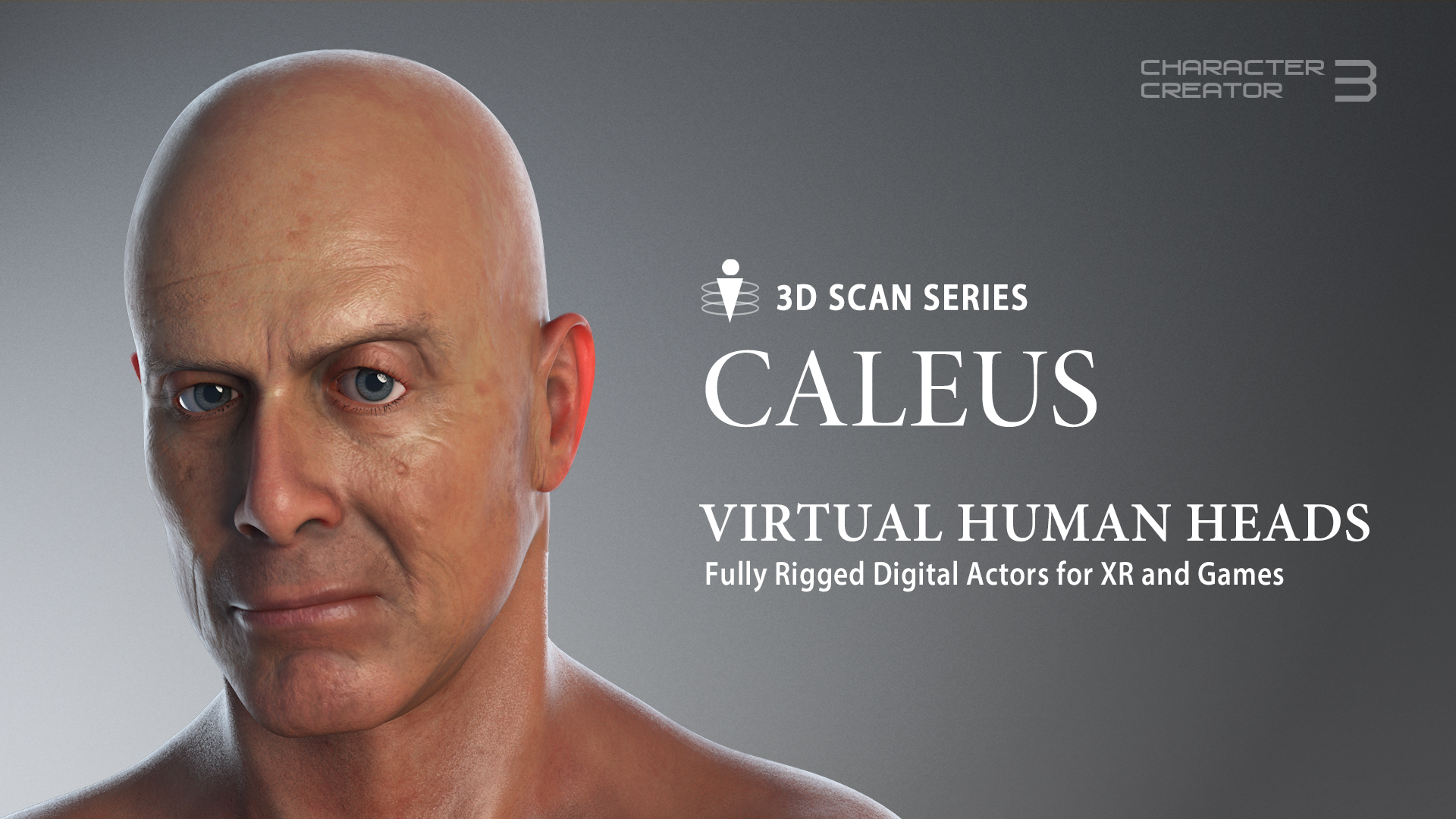 Virtual Human Heads - Caleus - Character Creator/Combo (Single PID ...