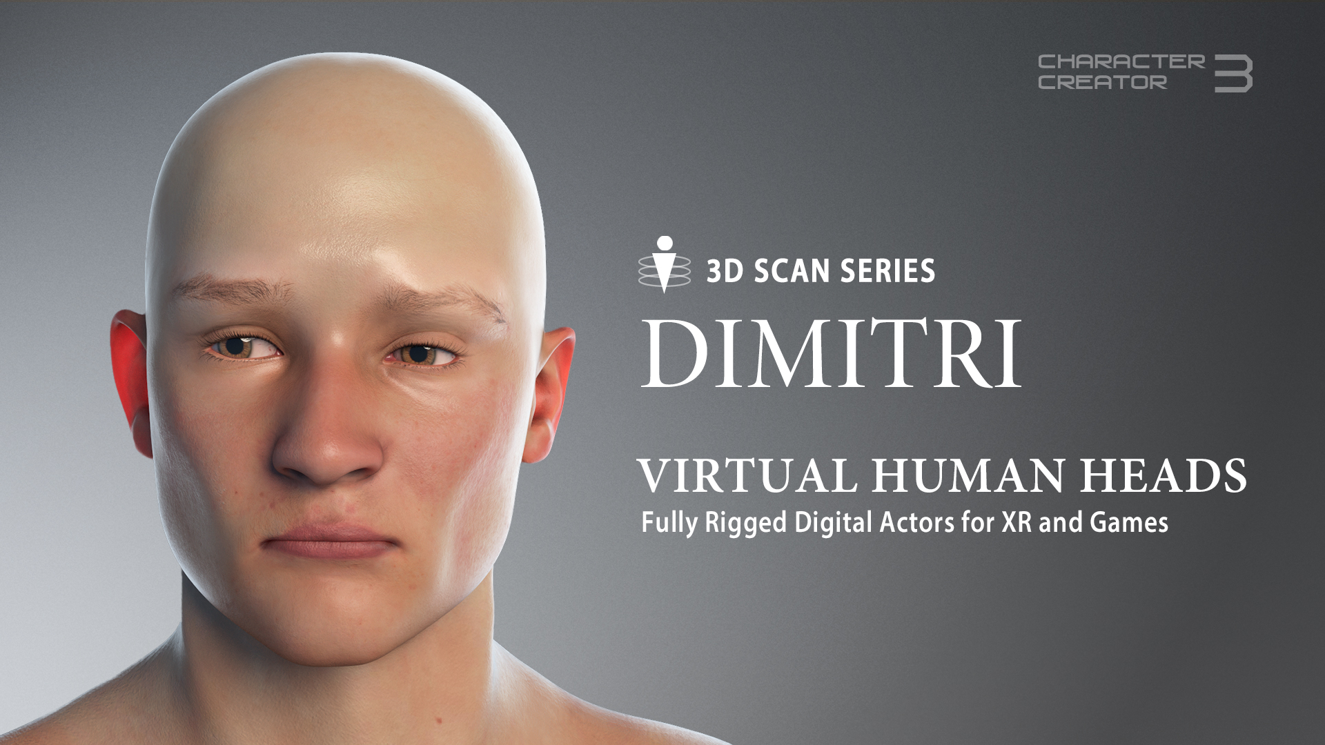 Virtual Human Heads - Dimitri - Character Creator/Combo (Single PID ...