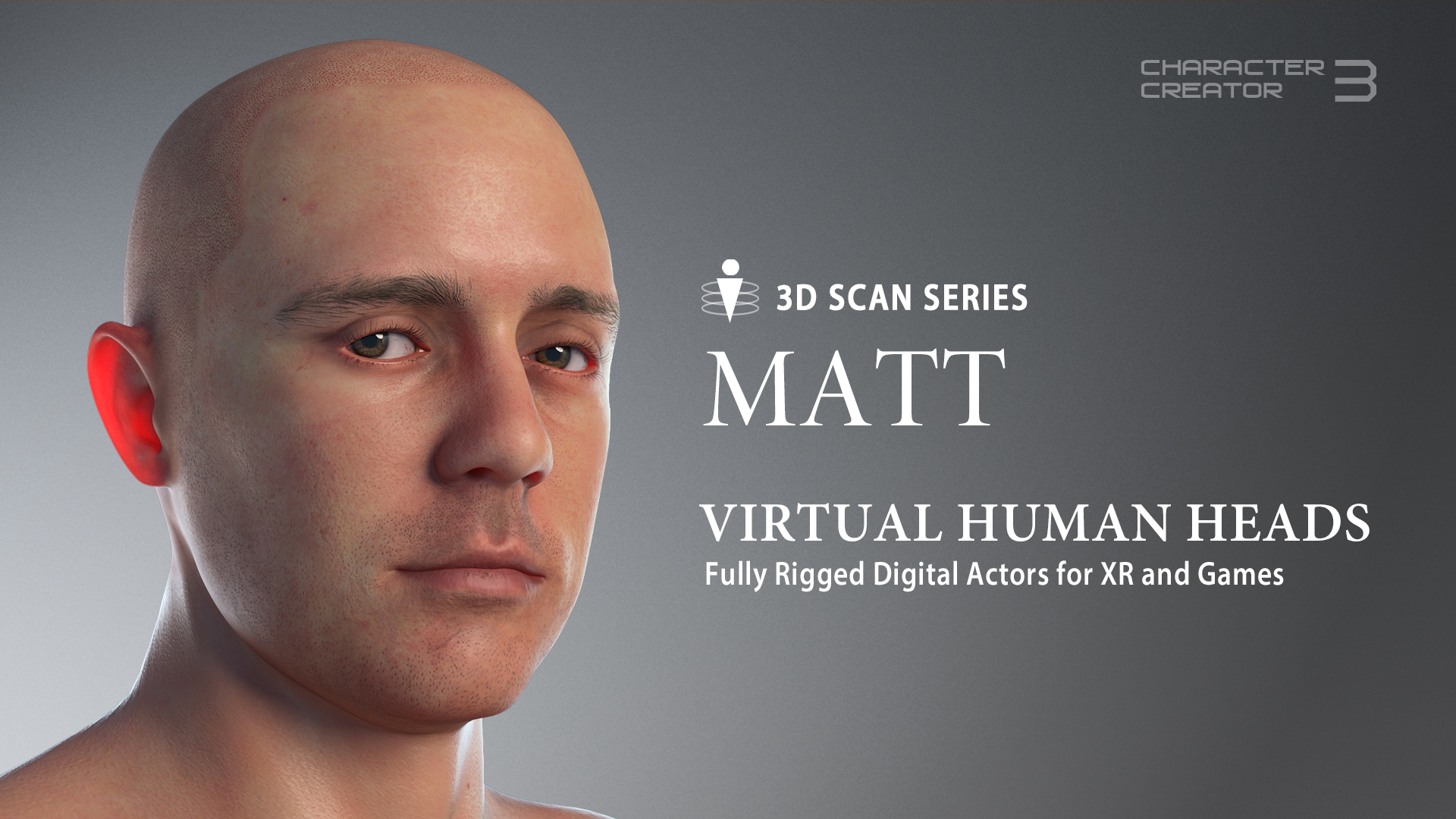 Virtual Human Heads - Matt - Character Creator/Combo (Single PID ...
