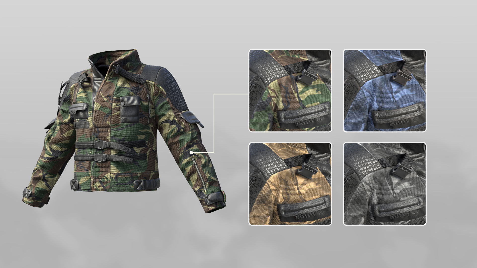 Camo Coat - Character Creator/Outfit - Reallusion Content Store