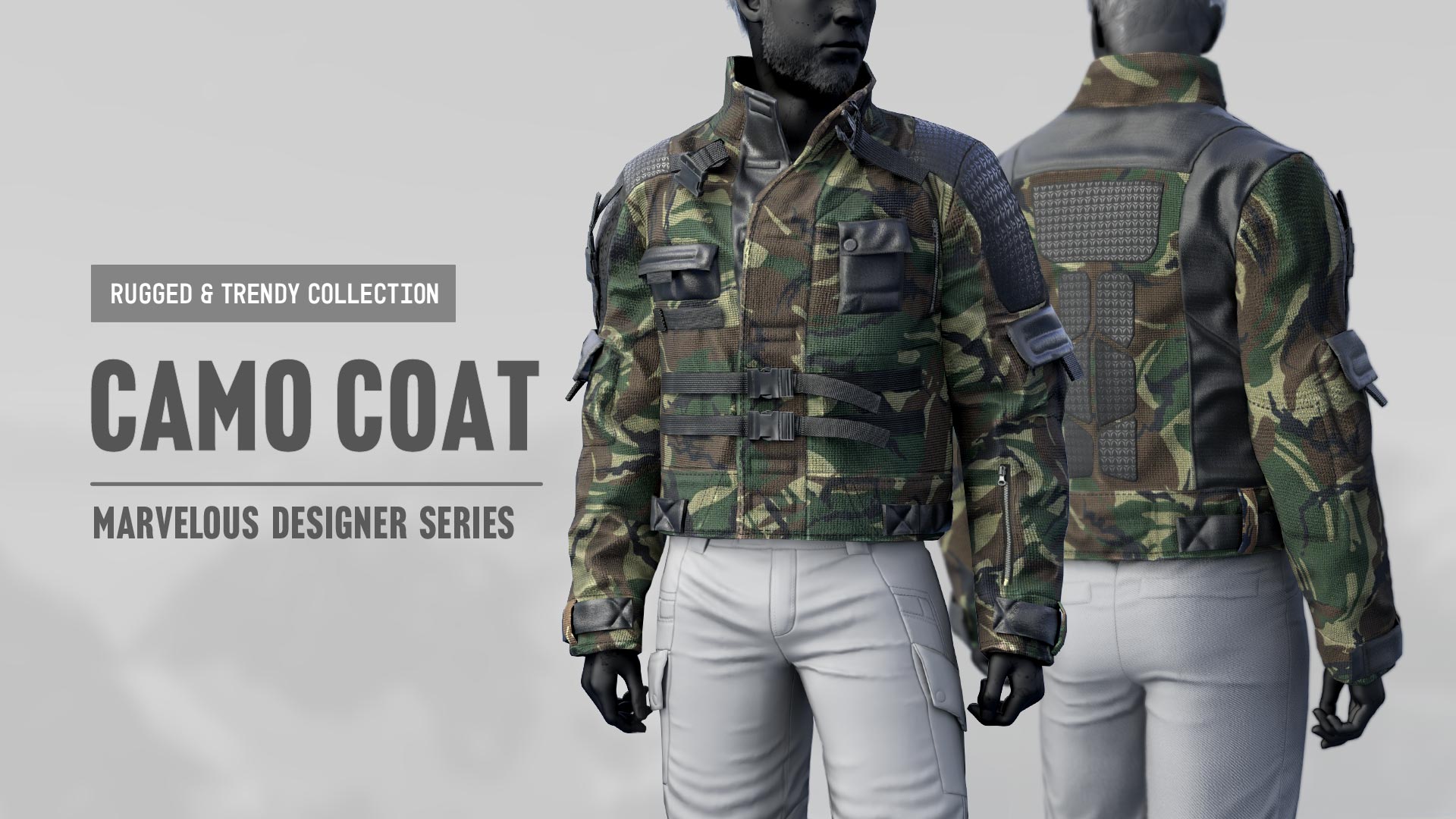 Camo Coat - Character Creator/Outfit - Reallusion Content Store