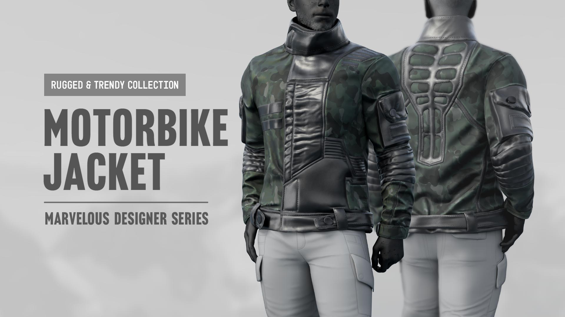 Motorbike Jacket - Character Creator/Outfit - Reallusion Content Store