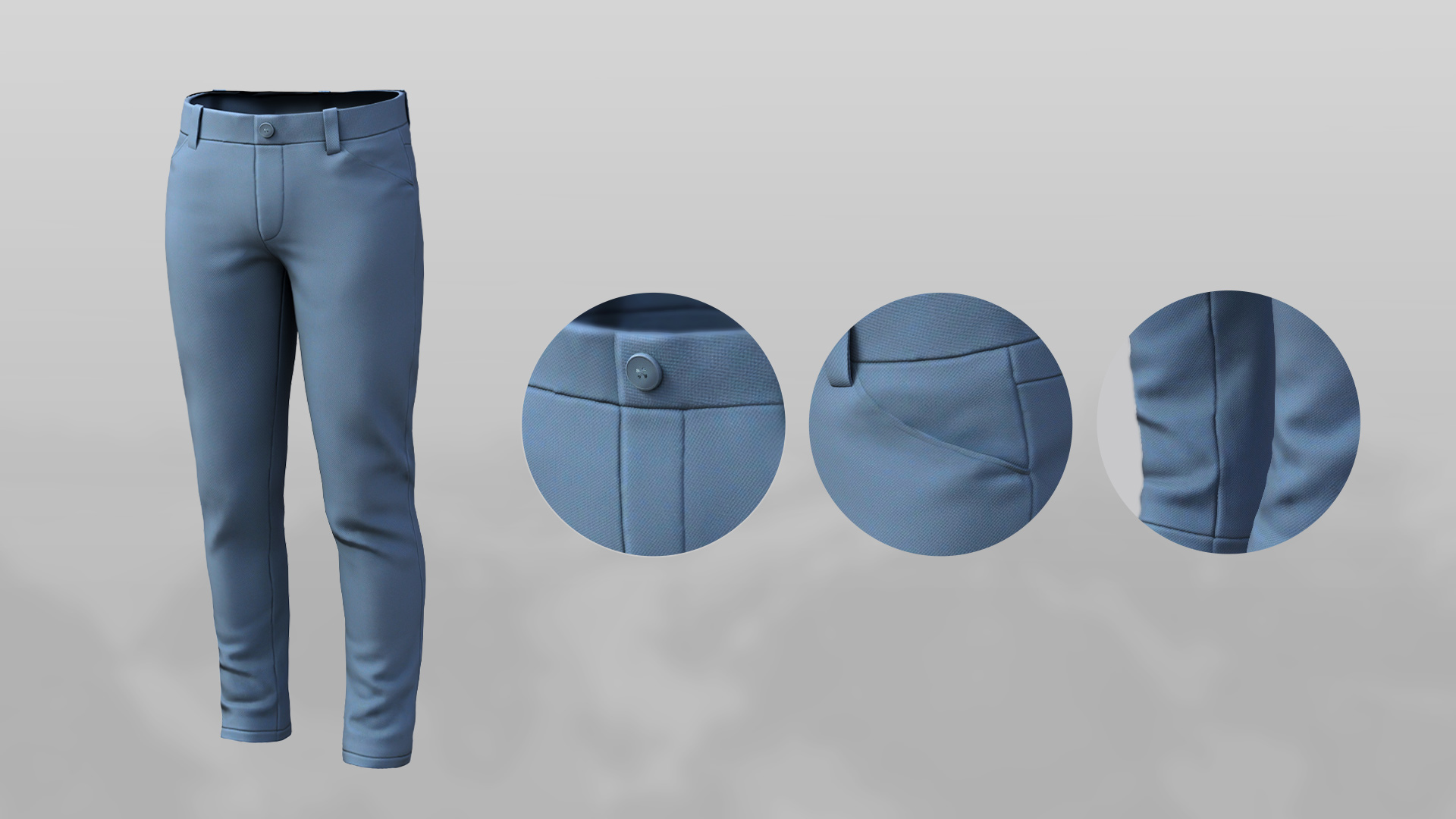 Classic Suit Pants - Character Creator/Outfit - Reallusion Content Store