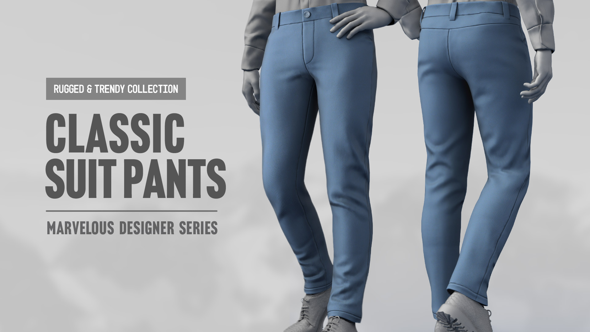 Classic Suit Pants - Character Creator/Outfit - Reallusion Content Store