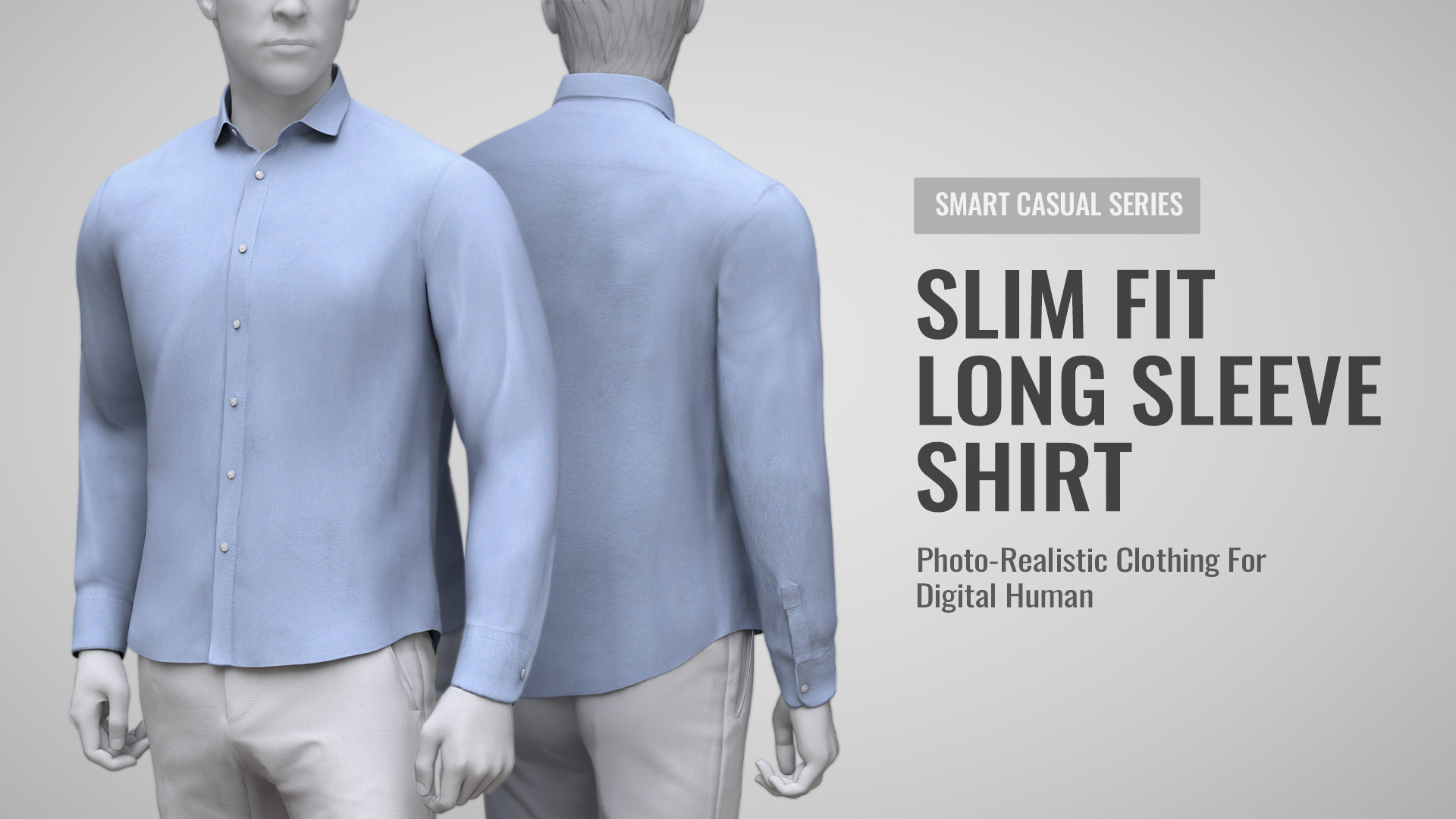 Slim Fit Long Sleeve Shirt - Character Creator/Outfit - Reallusion ...