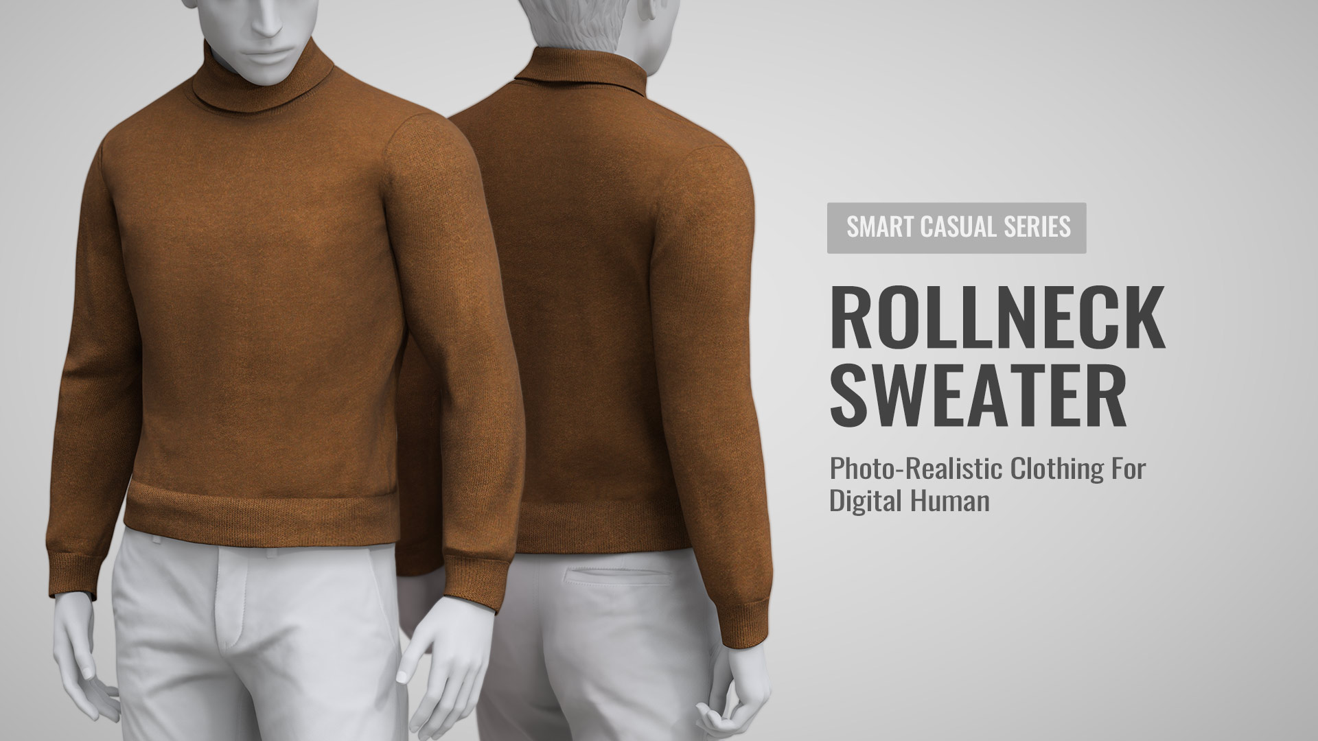Rollneck Sweater - Character Creator/Outfit - Reallusion Content Store