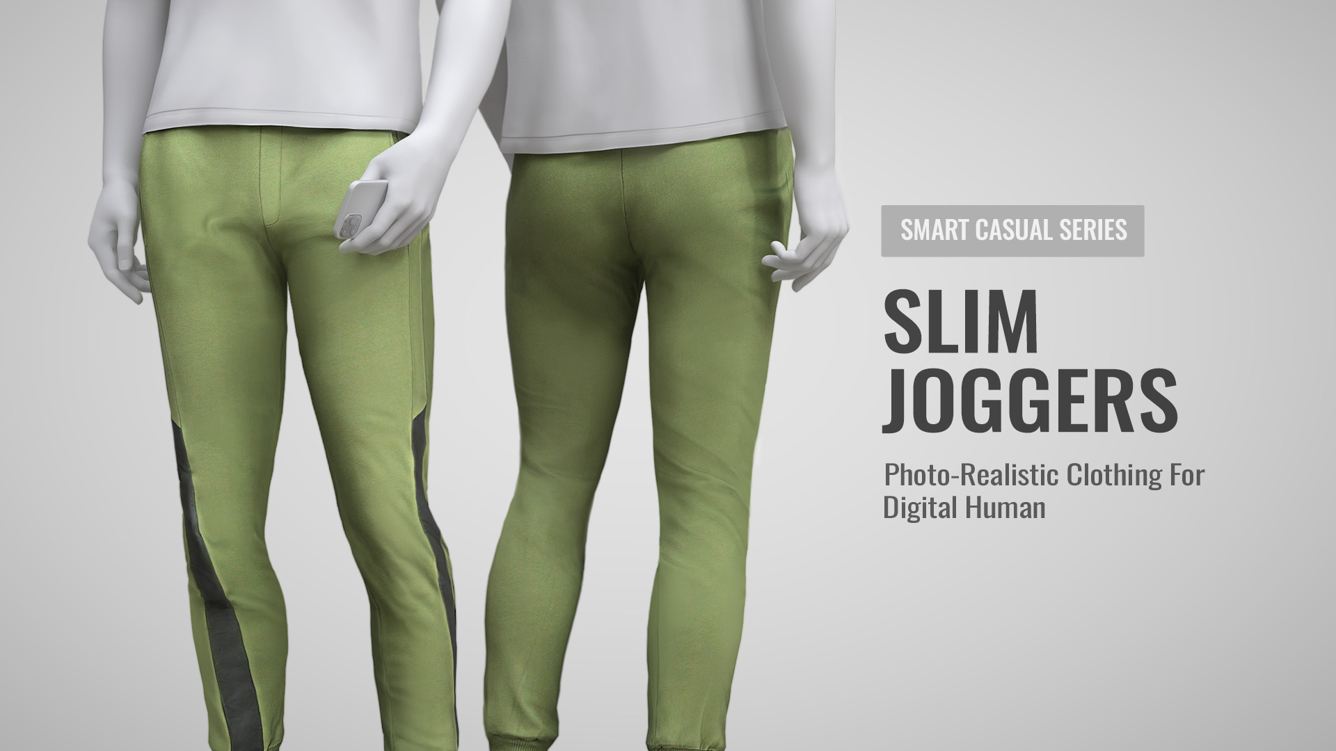 Slim Joggers - Character Creator/Outfit - Reallusion Content Store