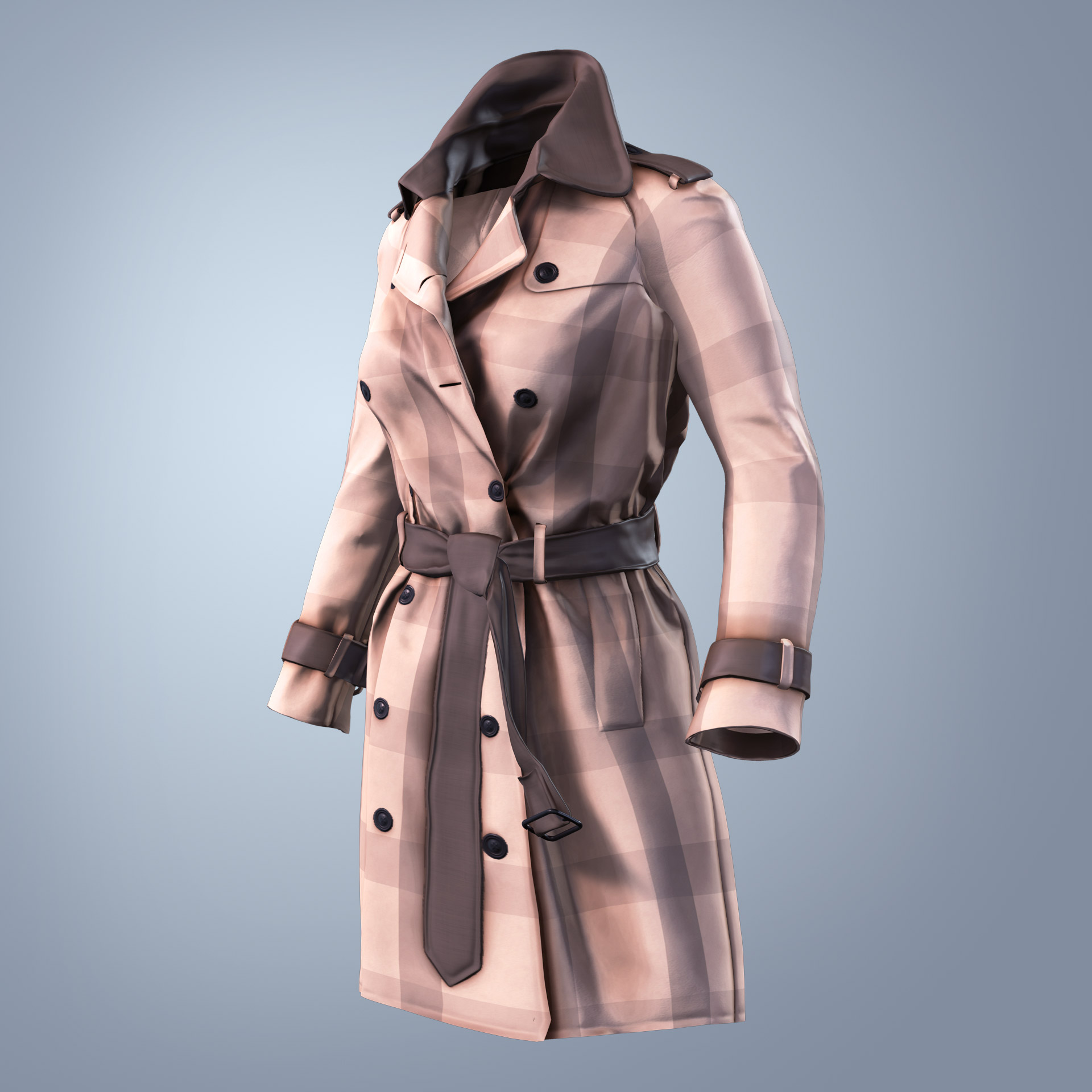 Luxury Trench Coat - Character Creator/Outfit - Reallusion Content Store