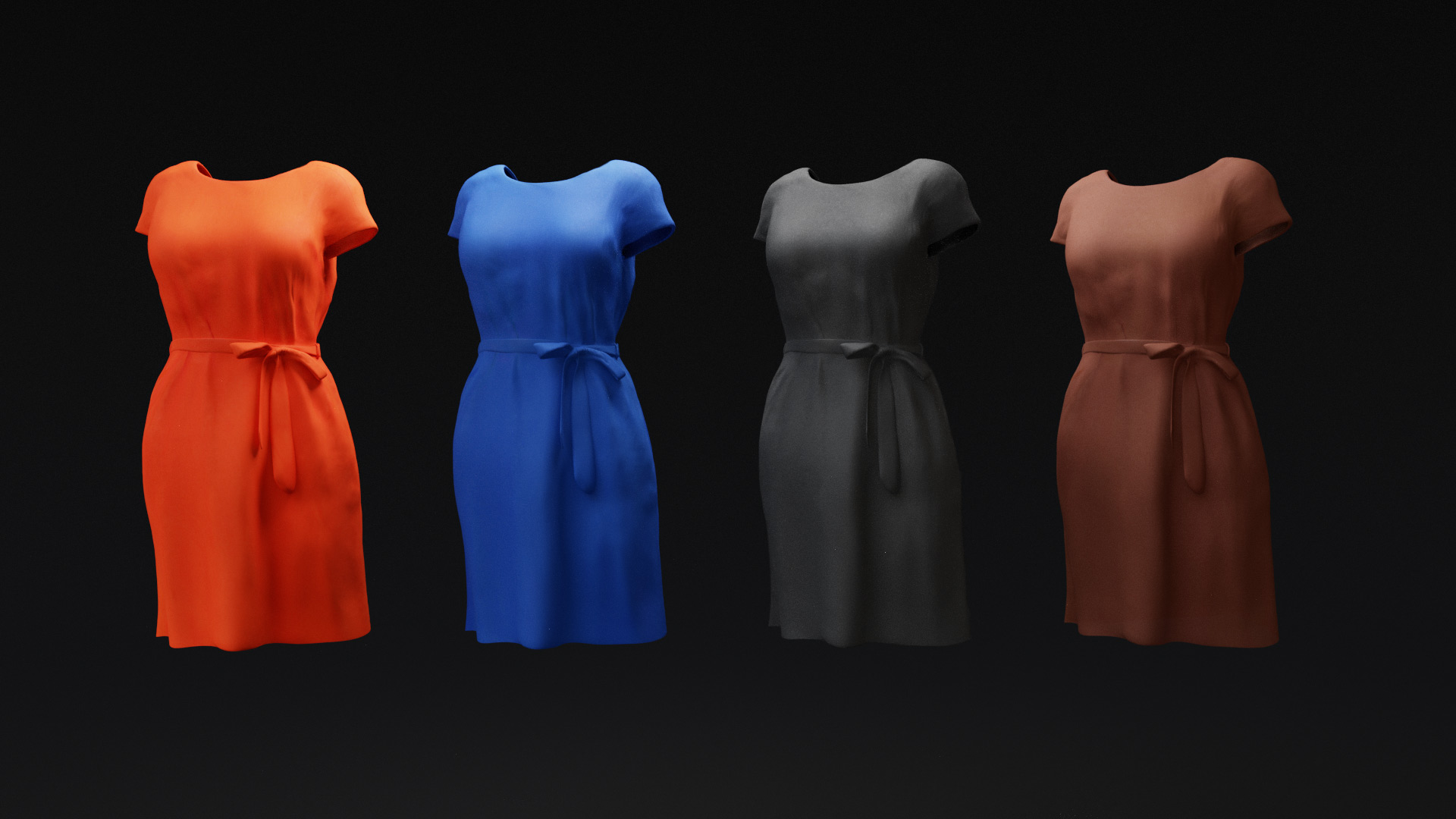 Tie-Front Woven Dress - Character Creator/Outfit - Reallusion Content Store