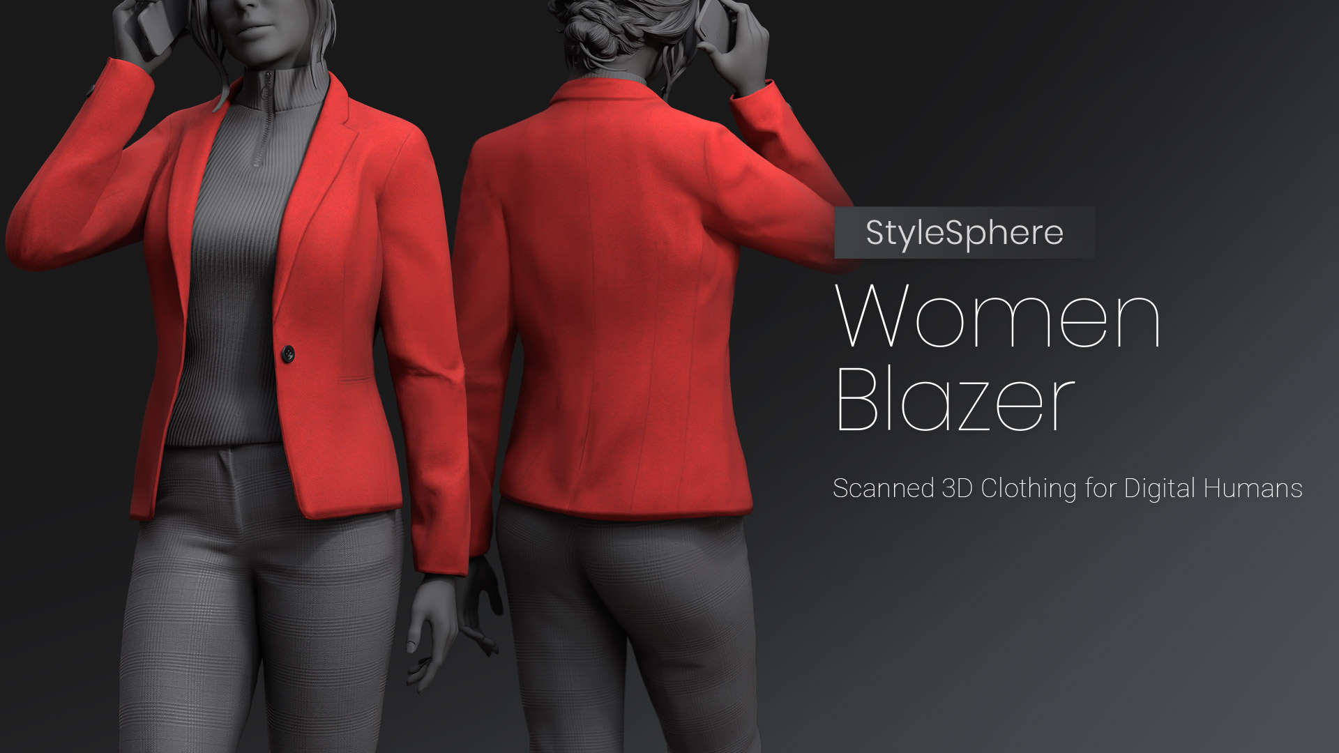 Women Blazer - Character Creator/Outfit - Reallusion Content Store