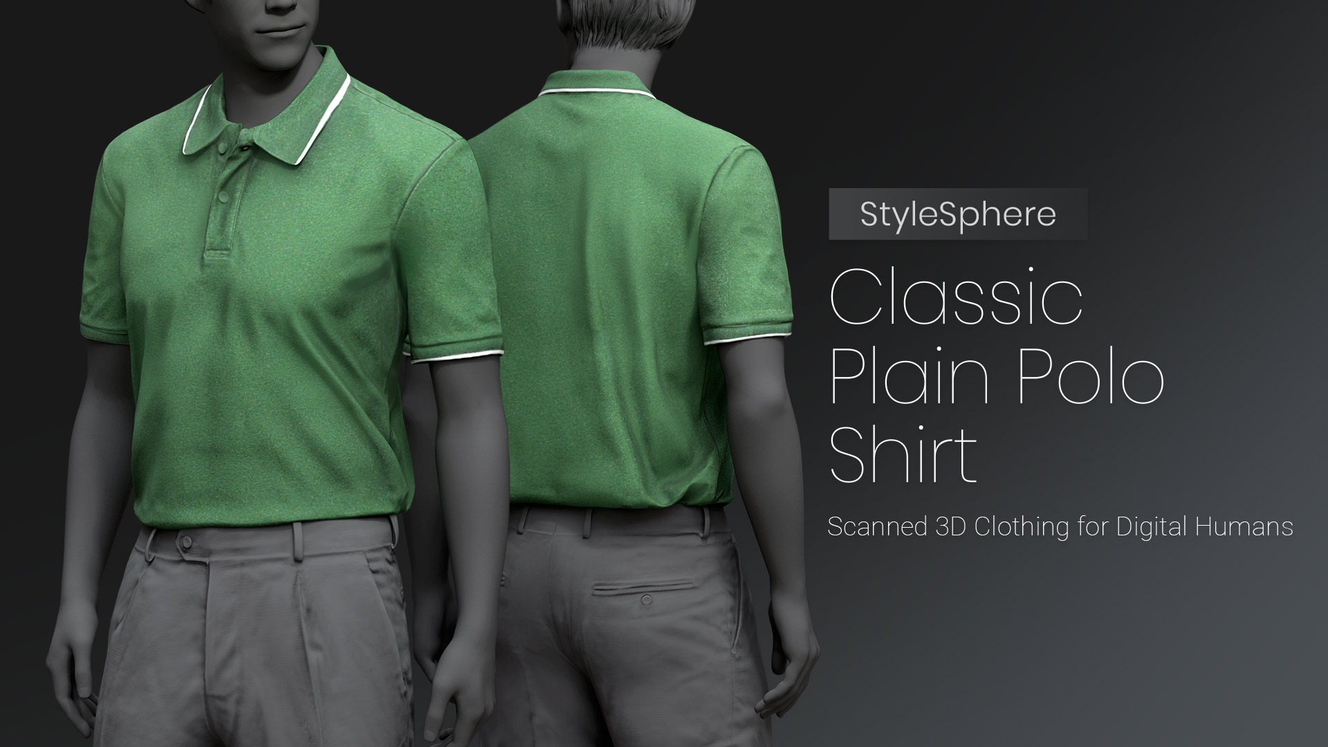 Classic Plain Polo Shirt - Character Creator/Outfit - Reallusion ...