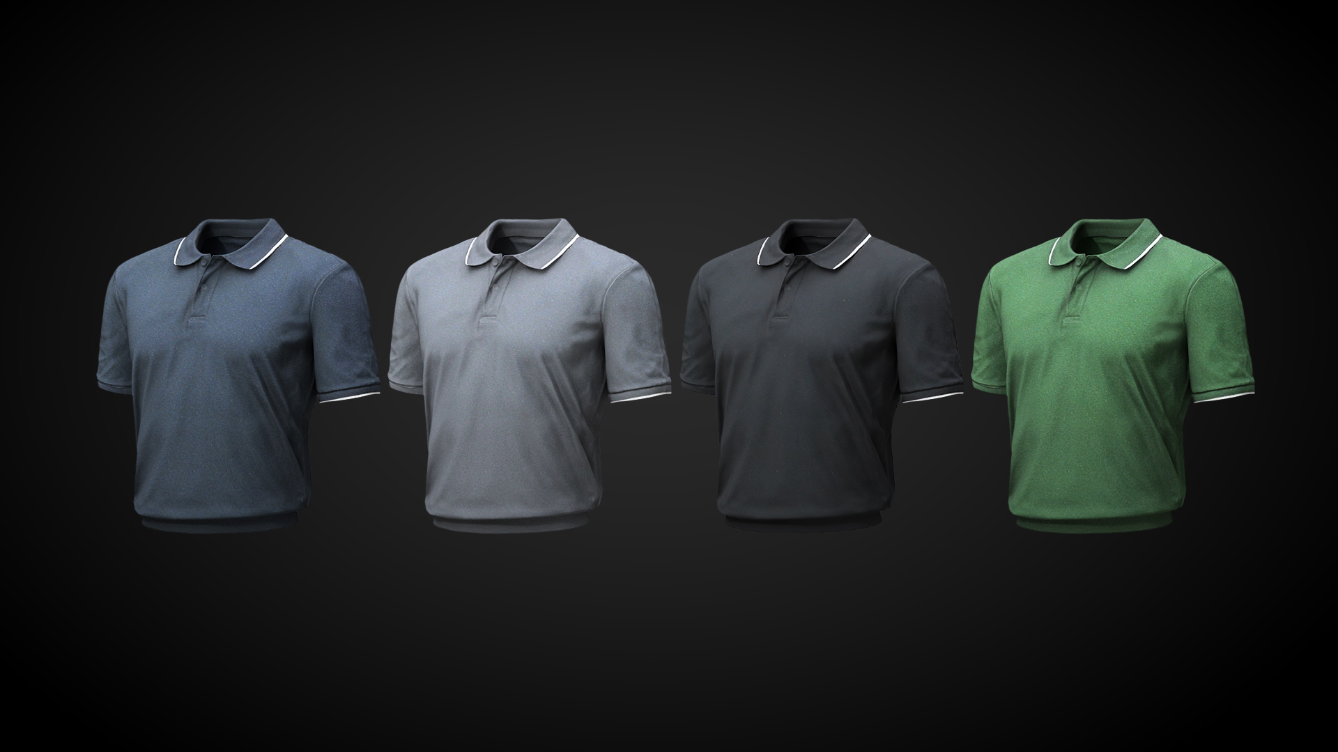Classic Plain Polo Shirt - Character Creator/Outfit - Reallusion ...