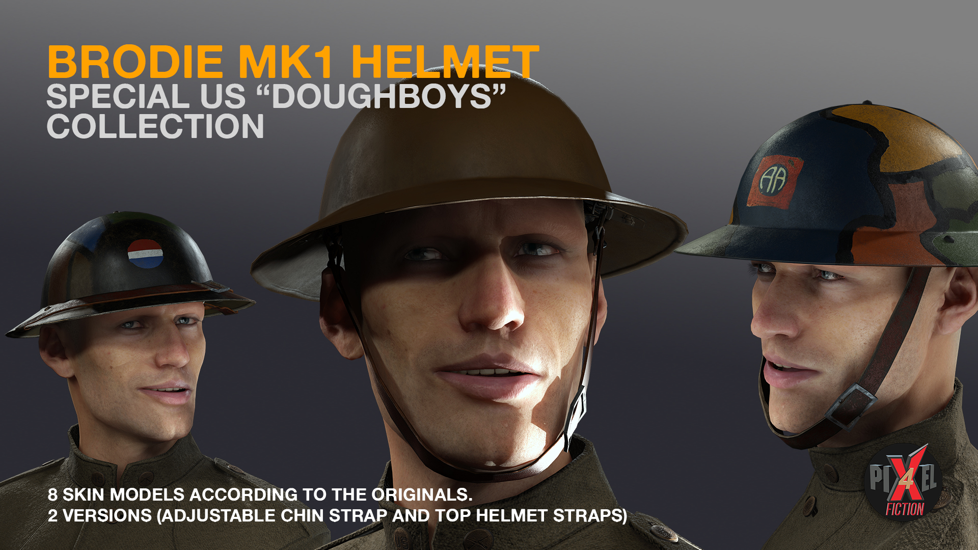 Brodie Helmet MK1 Collection - Character Creator/Accessory - Reallusion ...